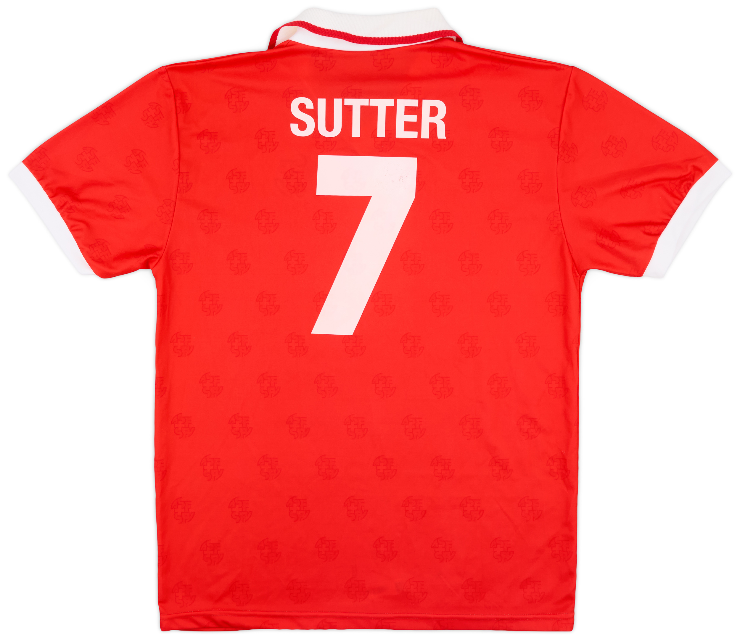 1994-96 Switzerland Home Shirt Sutter #7 - 8/10 - (XL)
