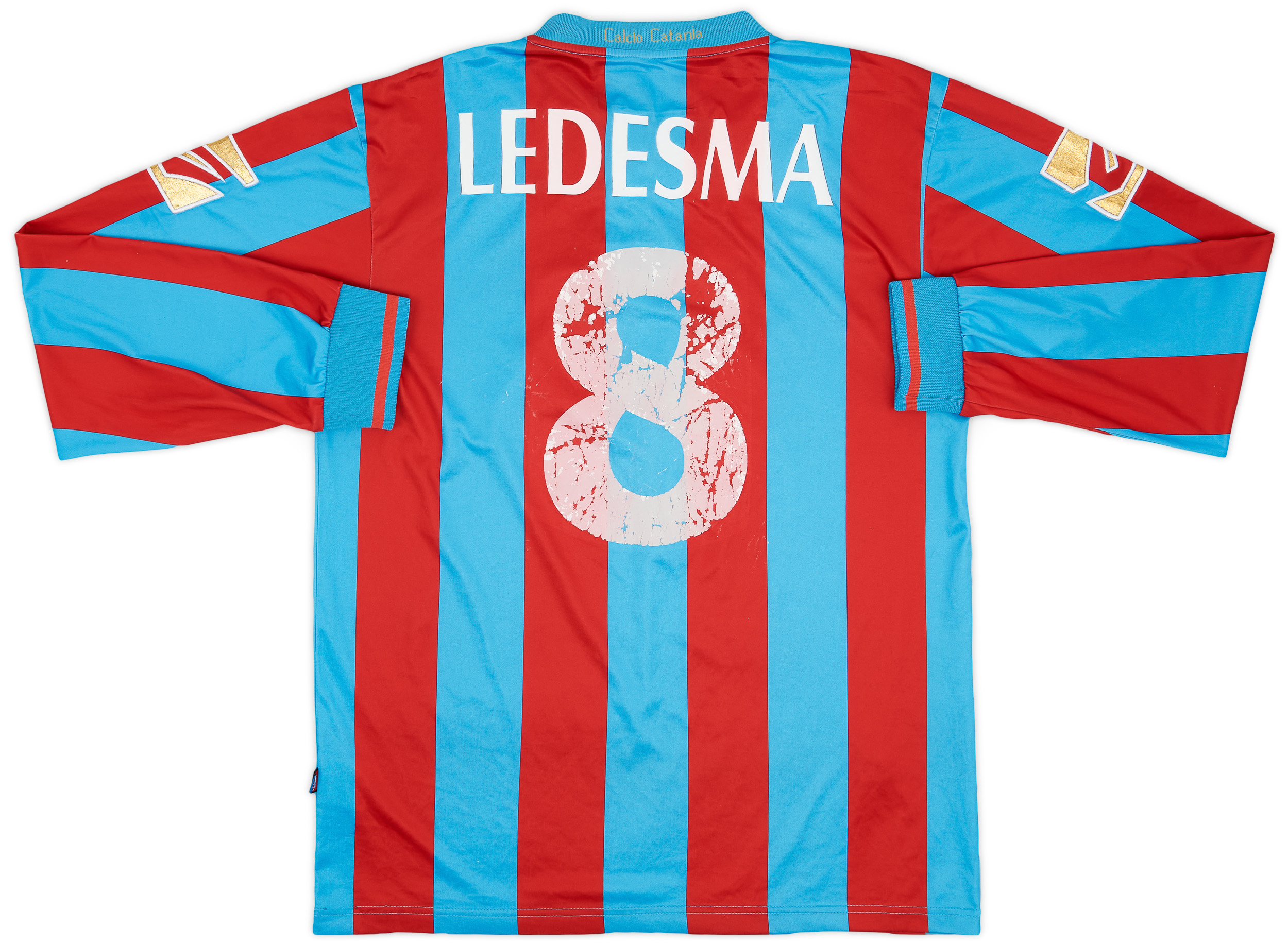 2008-10 Catania Home L/S Shirt Ledesma #8 - 5/10 - (XL)