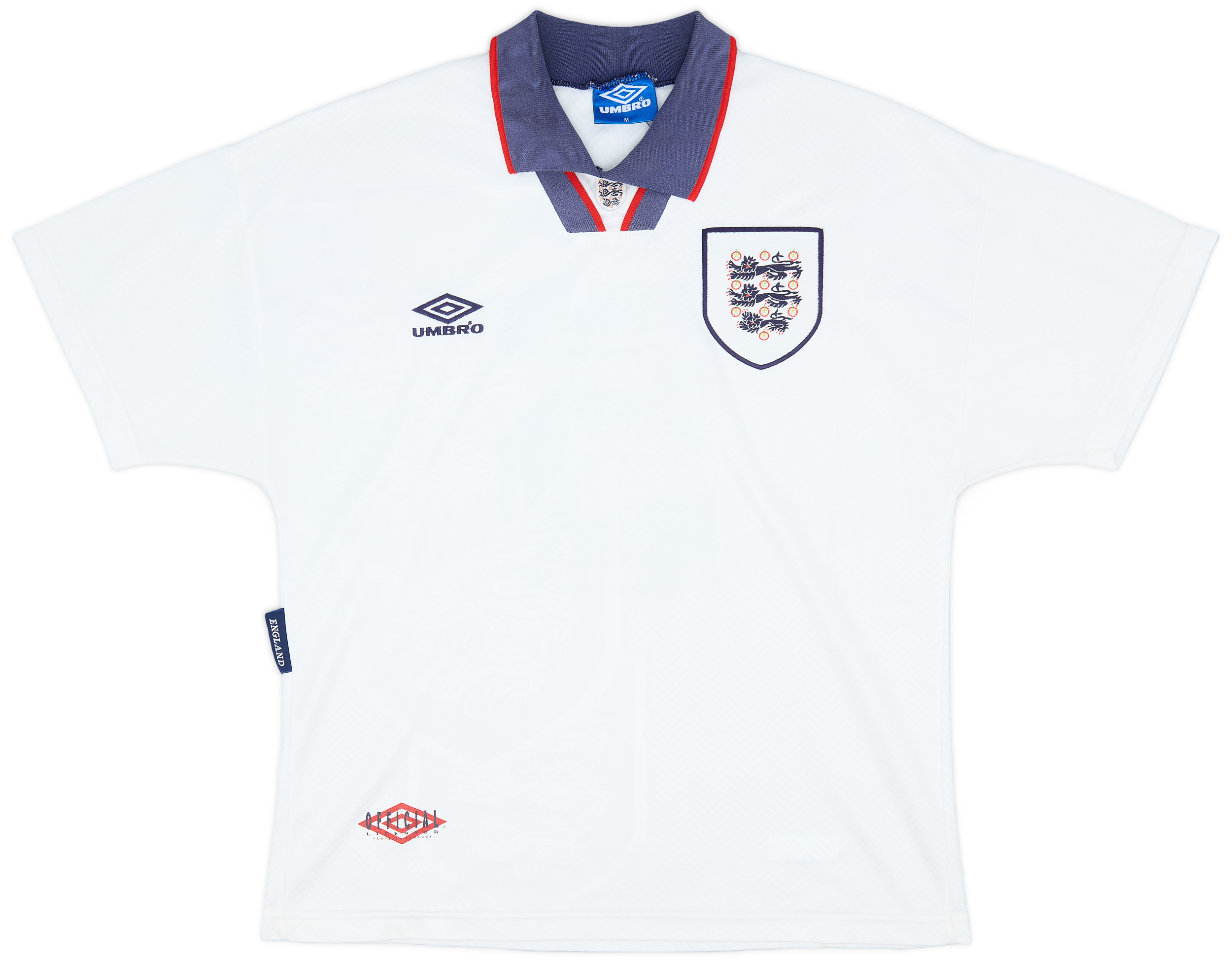 1993-95 England Home Shirt #5 - 7/10 - (M)
