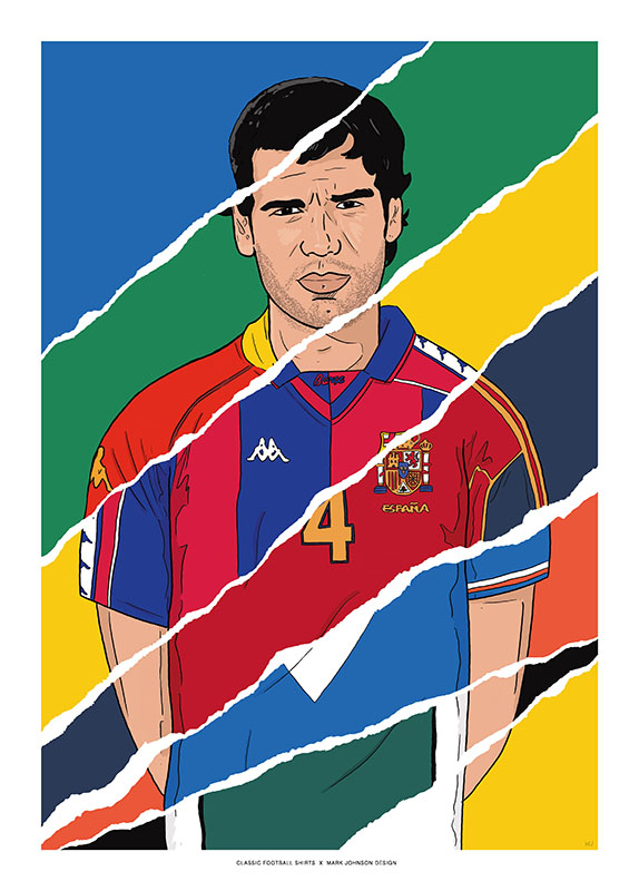 1988-2006 Pep Guardiola Career In Shirts A3 Print/Poster