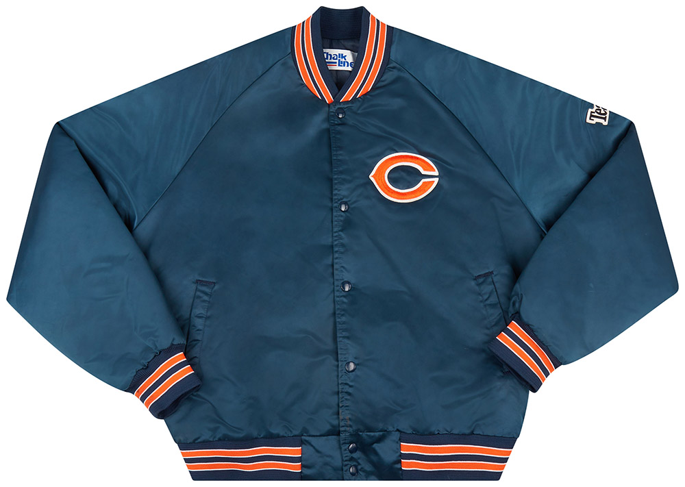 1990's Chicago Bears Chalk Line Satin Varsity Jacket (Very Good) XL
