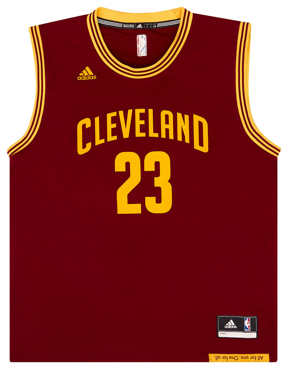 2014-17 Cleveland Cavaliers James #23 adidas Away Jersey (Very Good) L