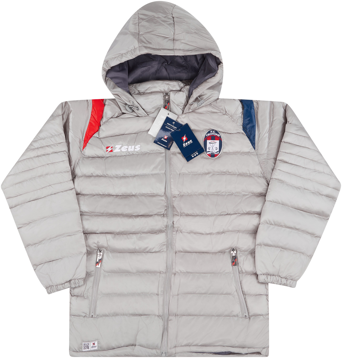2018-19 Crotone Zeus Hooded Padded Jacket - NEW