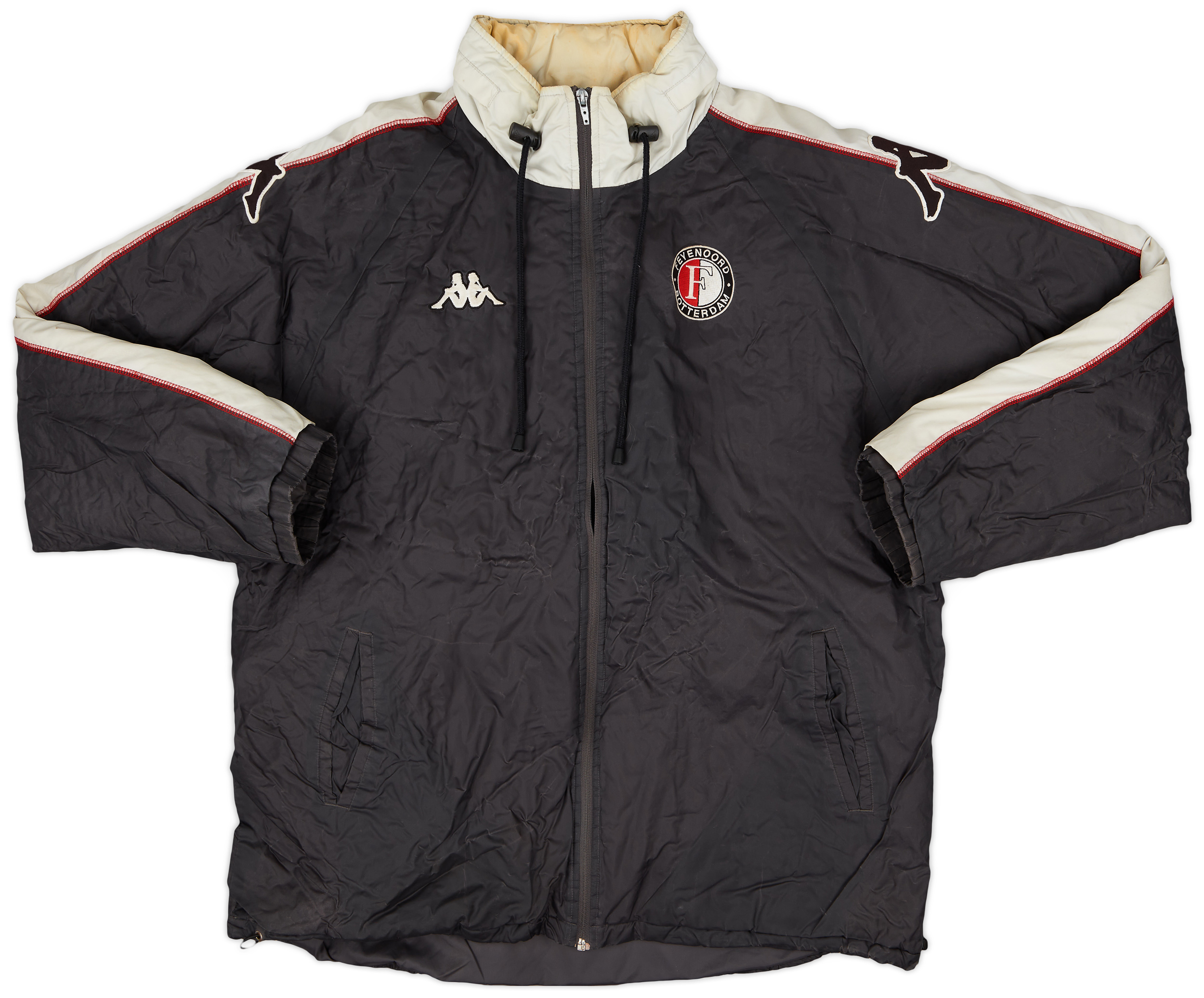 2001-02 Feyenoord Kappa Padded Bench Coat - 4/10 - (XXL)