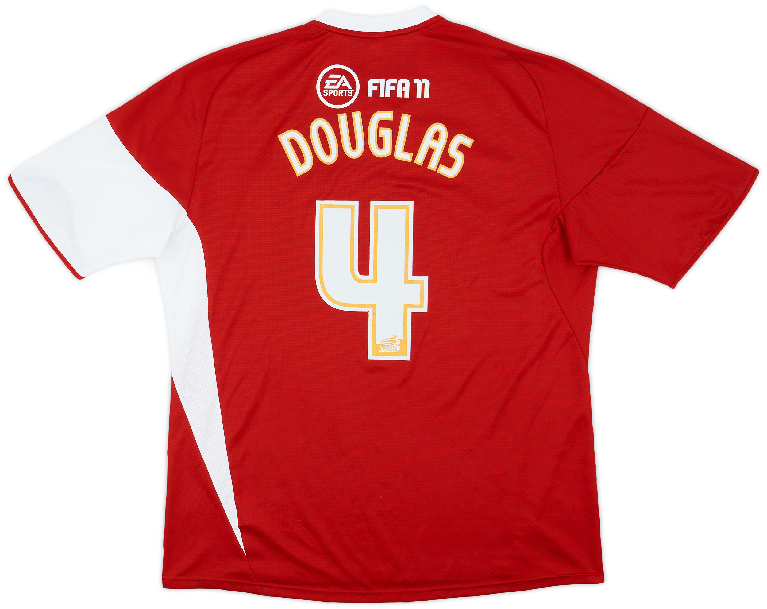 2010-11 Swindon Town Home Shirt Douglas #4 - 8/10 - (XXL)