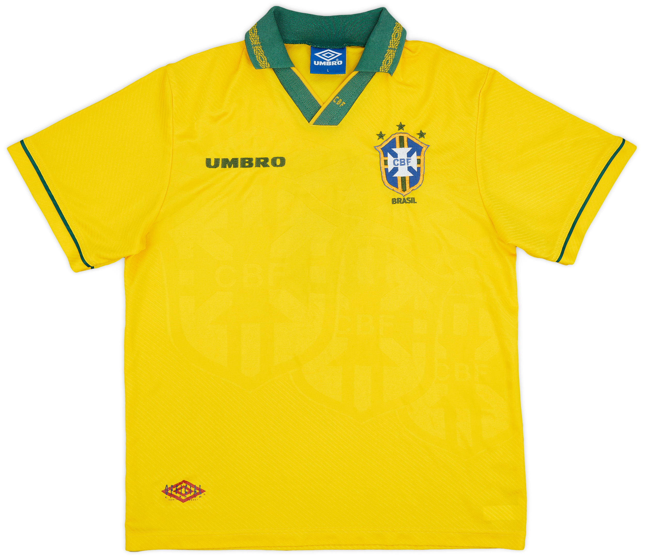 1993-94 Brazil Home Shirt #6 - 8/10 - (L)