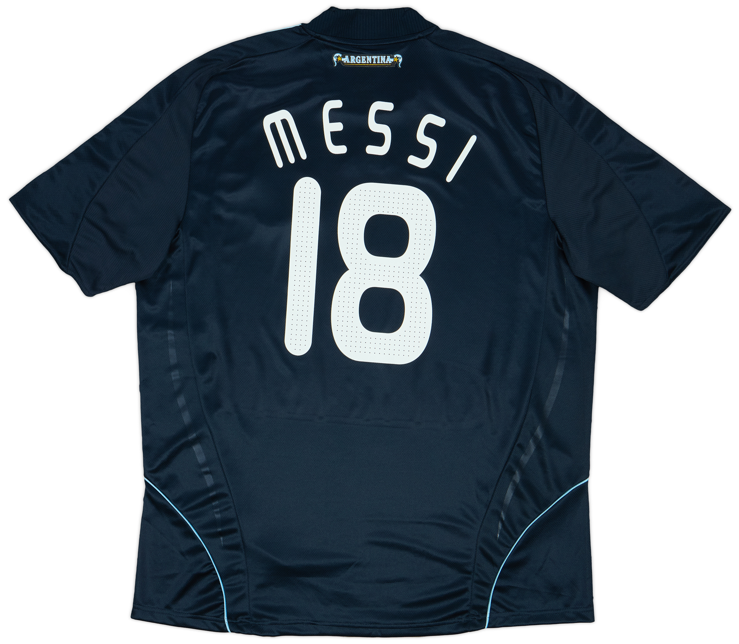 2007-09 Argentina Away Shirt Messi #18 - 7/10 - (XXL)