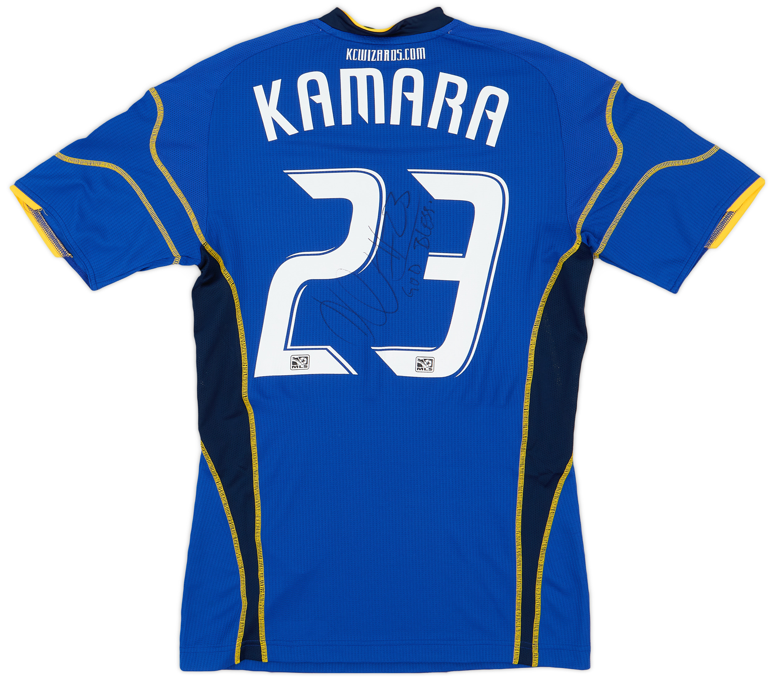 2010 Kansas City Wizards Match Issue Signed Home Shirt Kamara #23