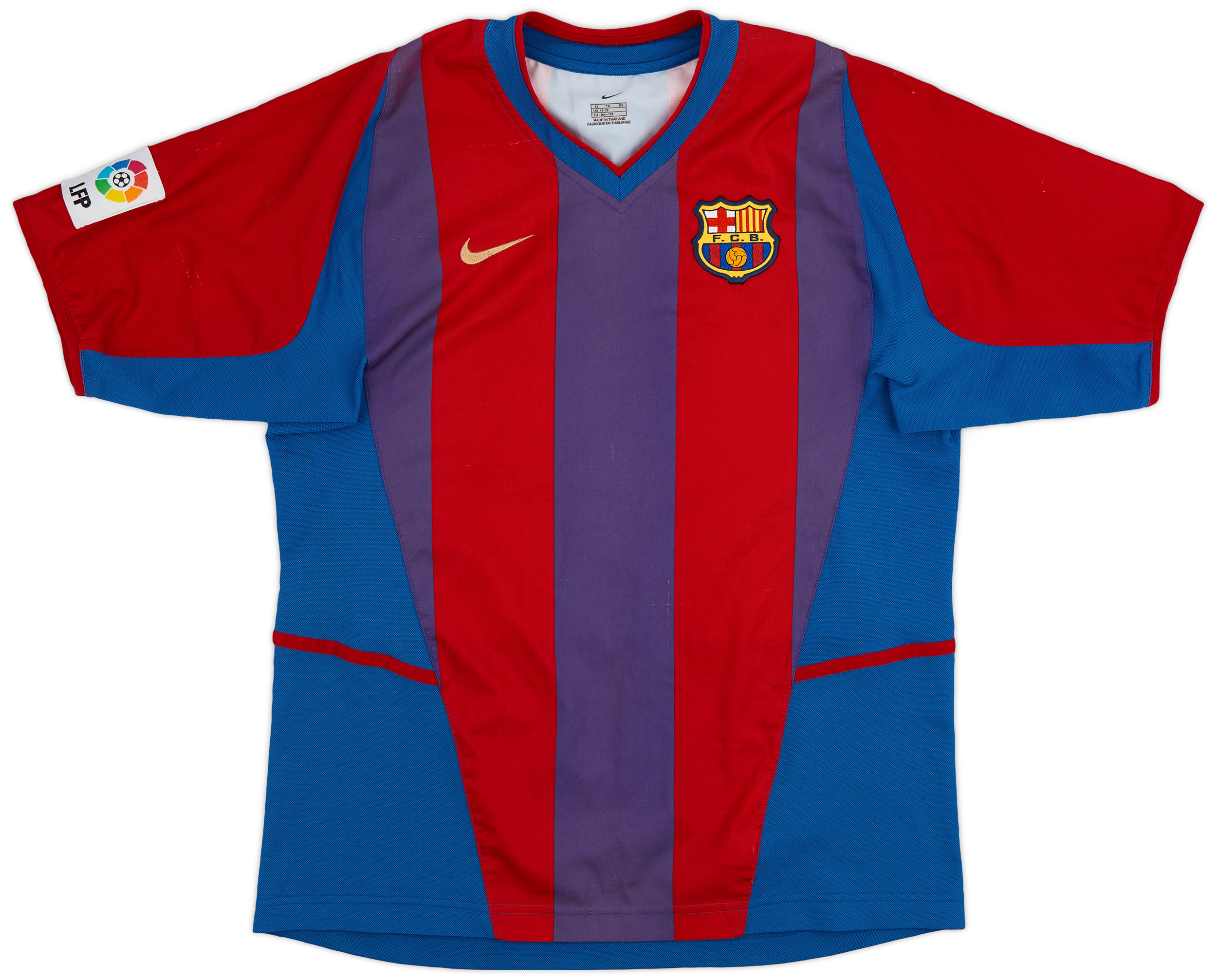 2002-03 Barcelona Home Shirt - 7/10 - (XL.Boys)