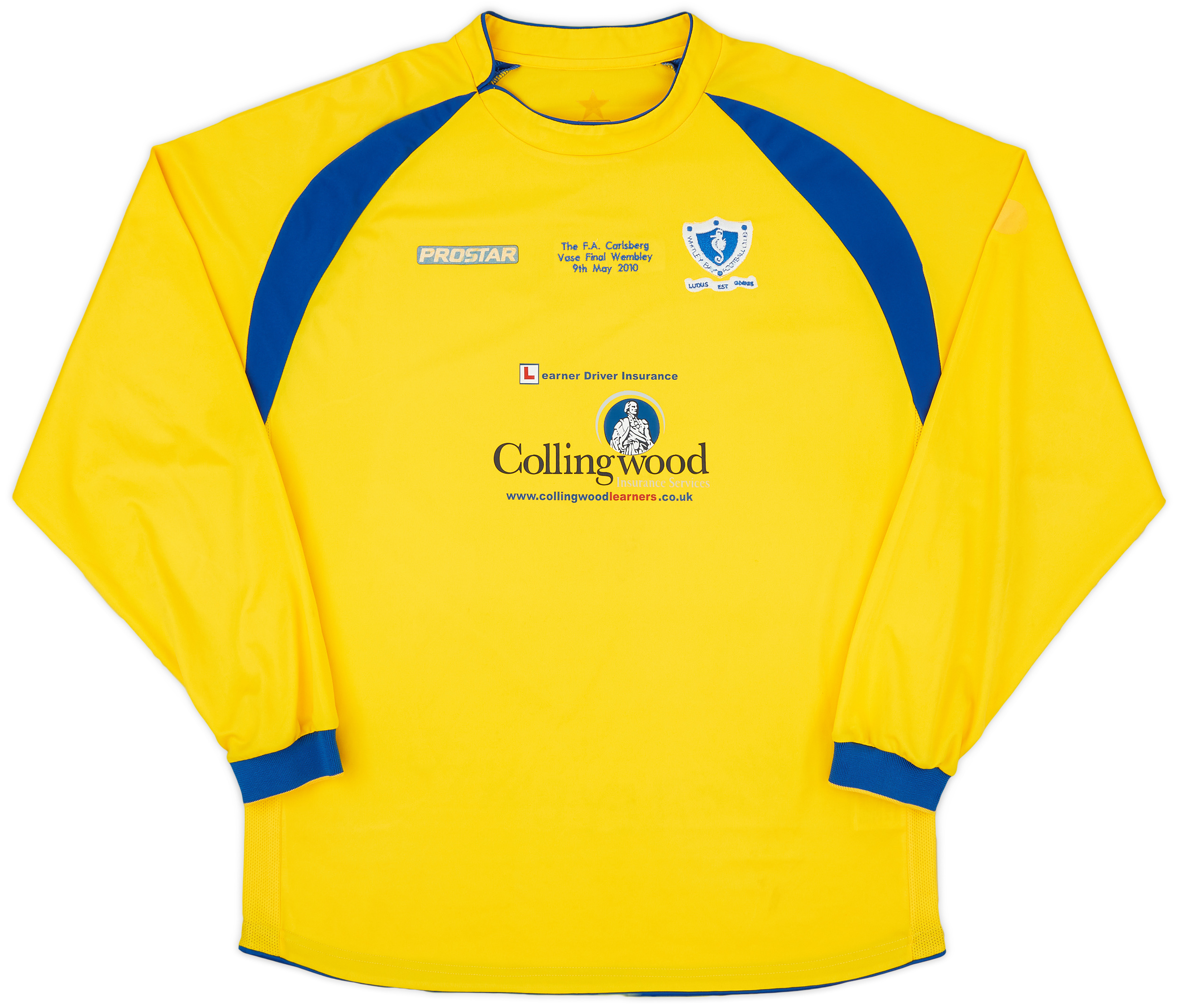 2009-10 Whitley Bay 'FA Vase Final' Away L/S Shirt - 7/10 - (XL)