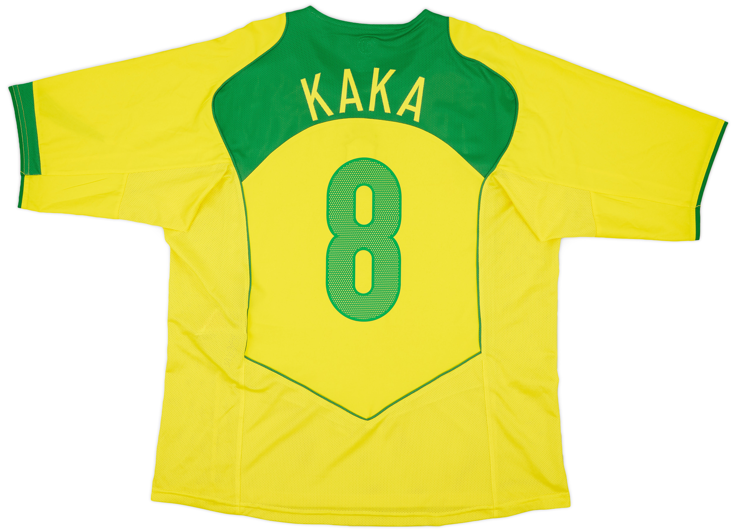 2004-06 Brazil Home Shirt Kaka #8 - 9/10 - (XL)