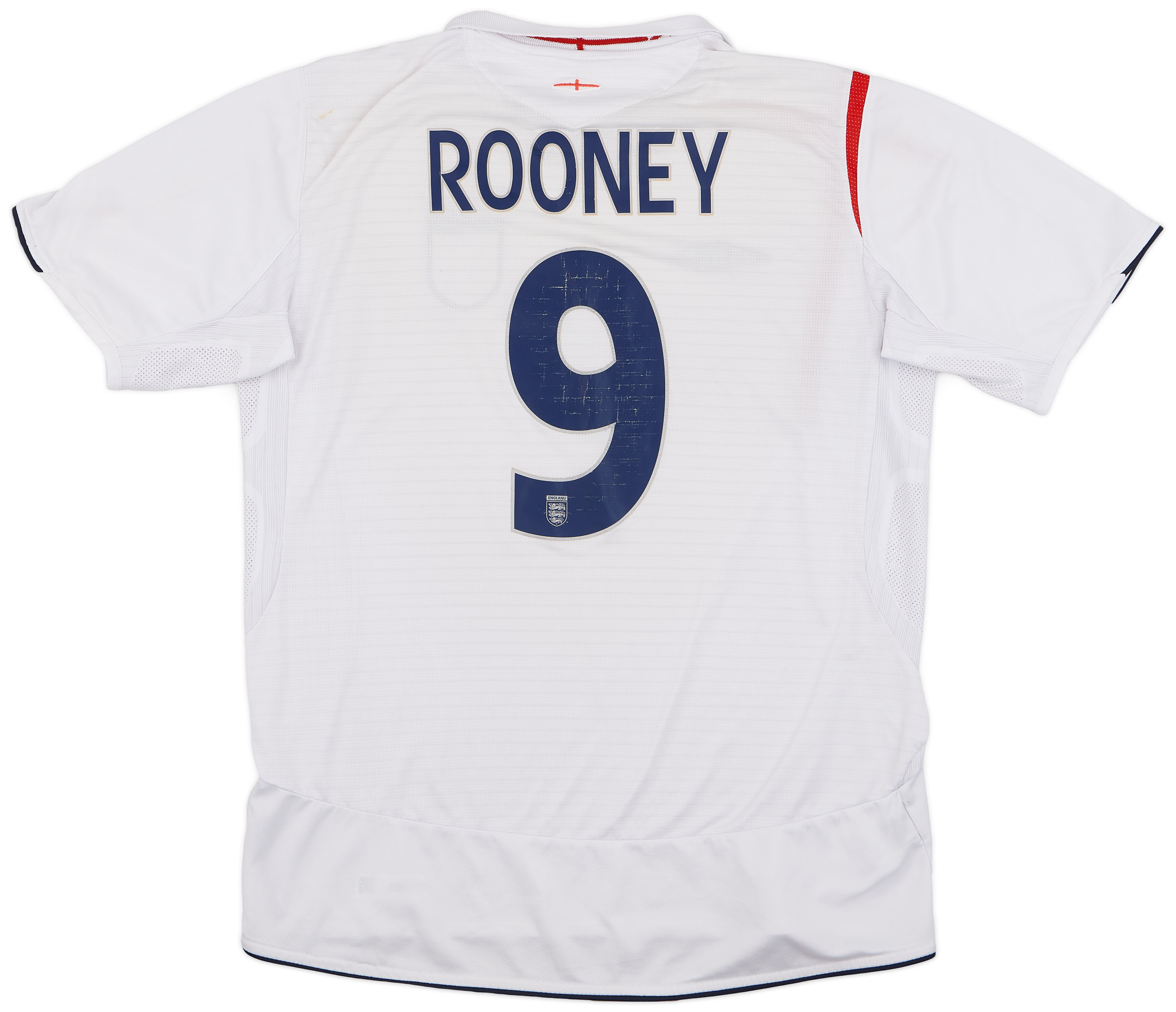 2005-07 England Home Shirt Rooney #9 - 6/10 - (L)