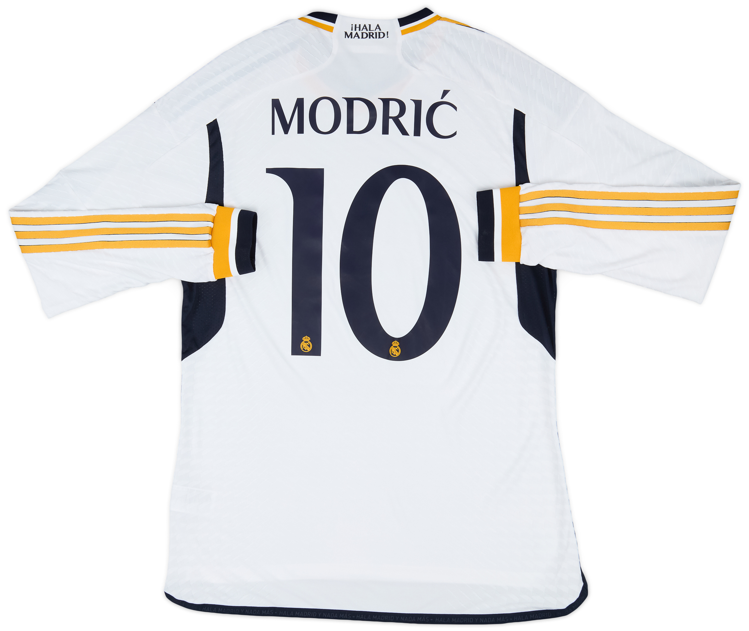 2023-24 Real Madrid Authentic Home L/S Shirt Modric #10 (L)