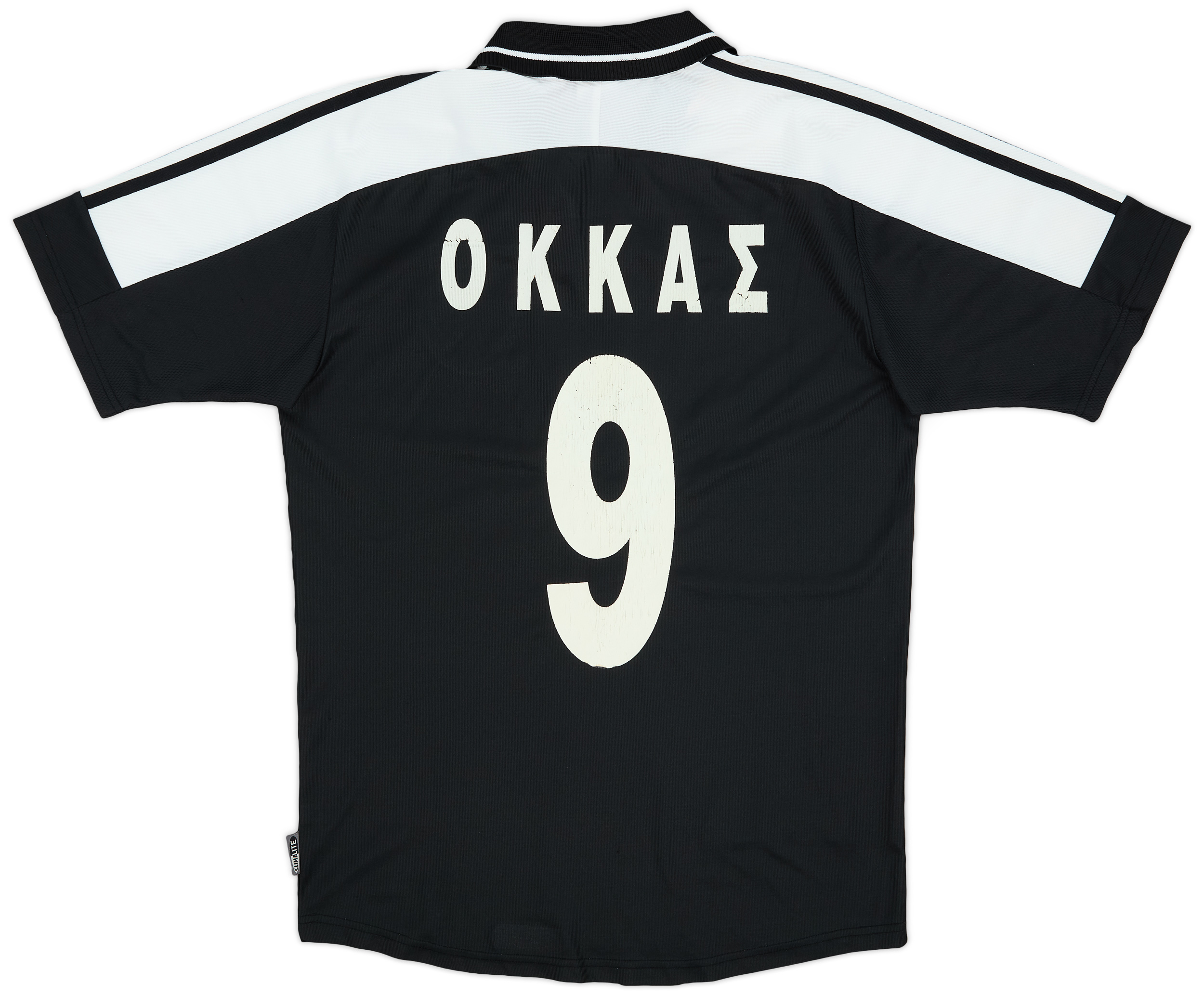 2000-01 PAOK Away Shirt Okkas #9 - 7/10 - (S)