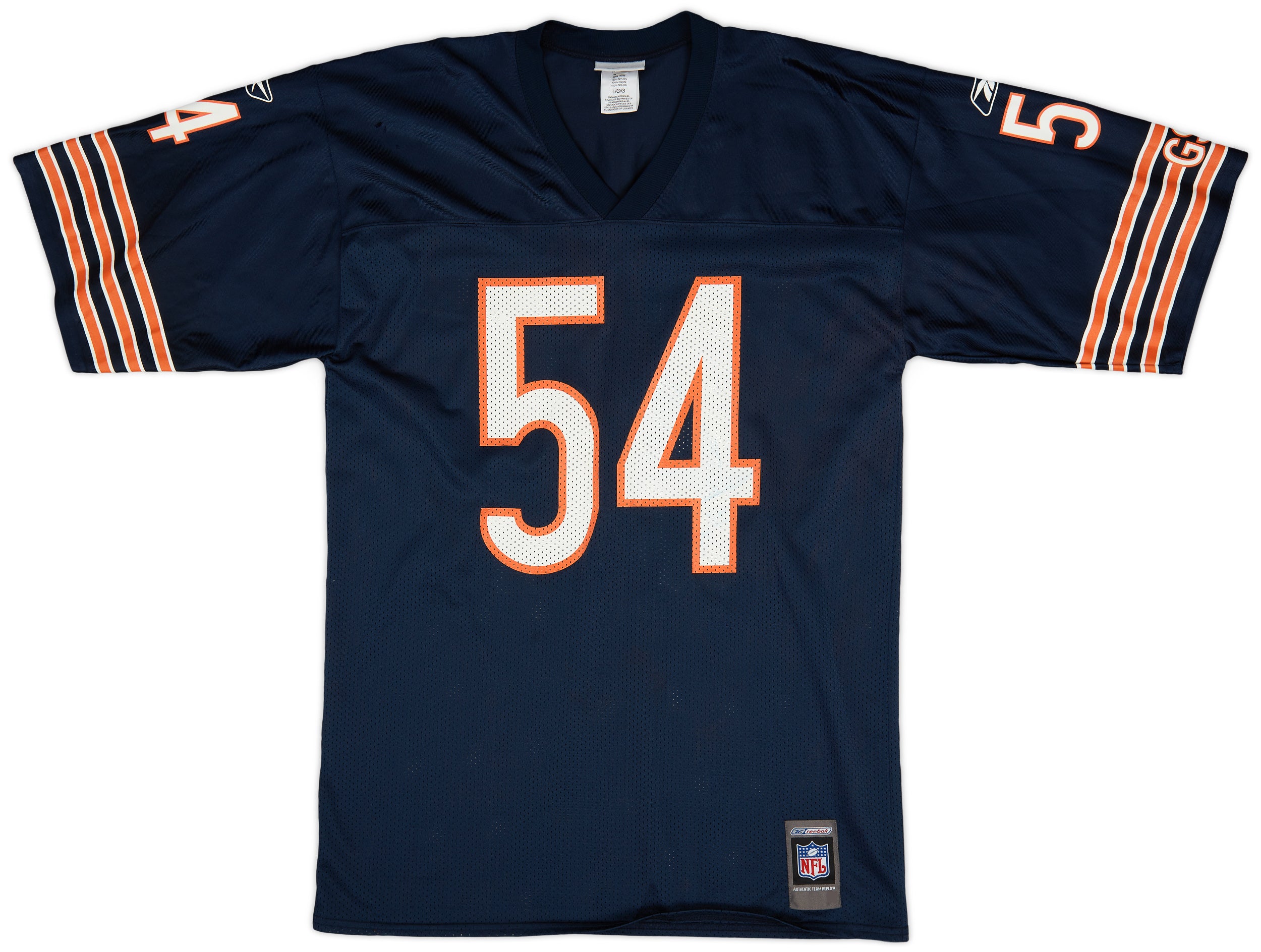 2001 Chicago Bears Urlacher #54 Reebok Jersey (Home) L