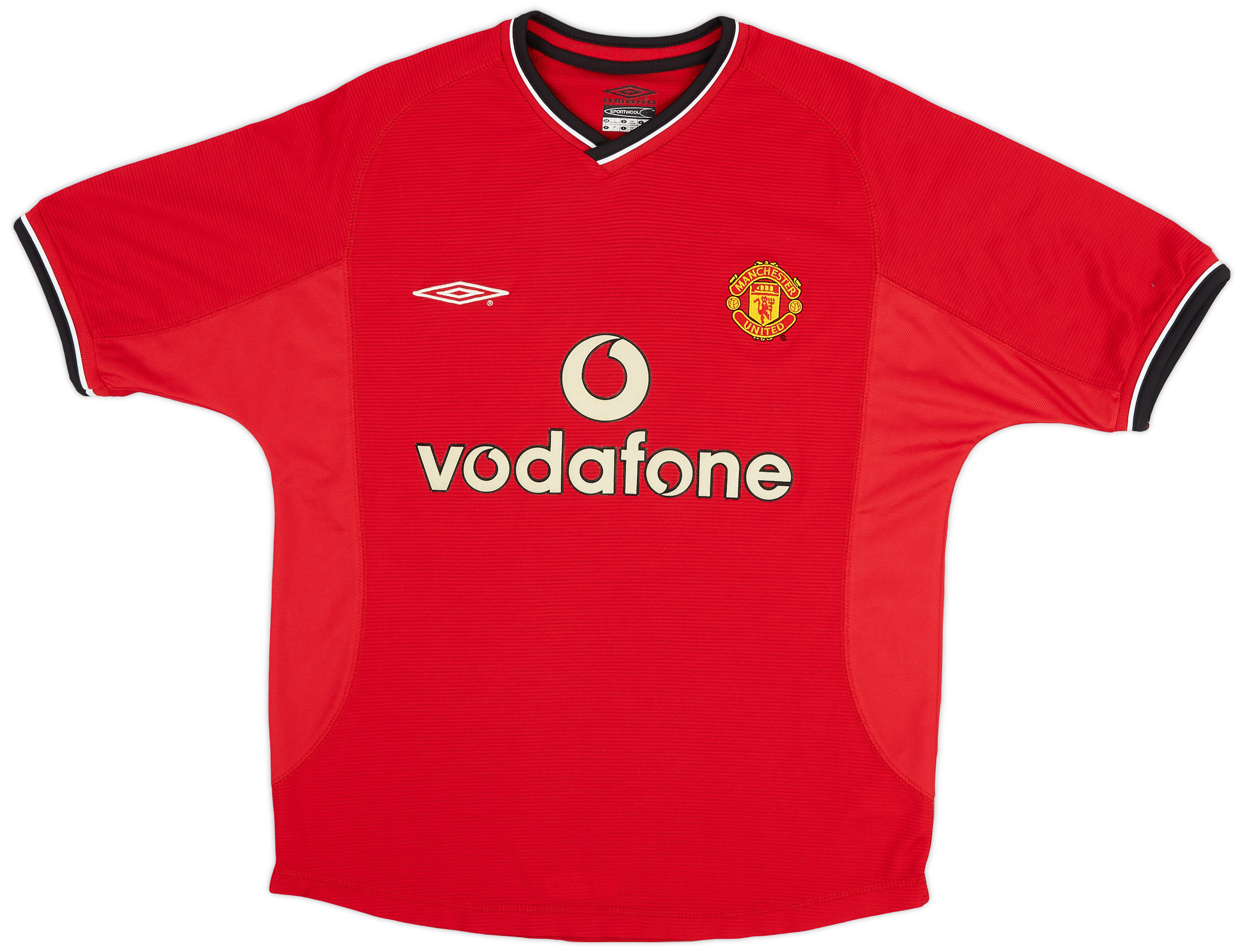 2000-02 Manchester United Home Shirt - 8/10 - (Y)