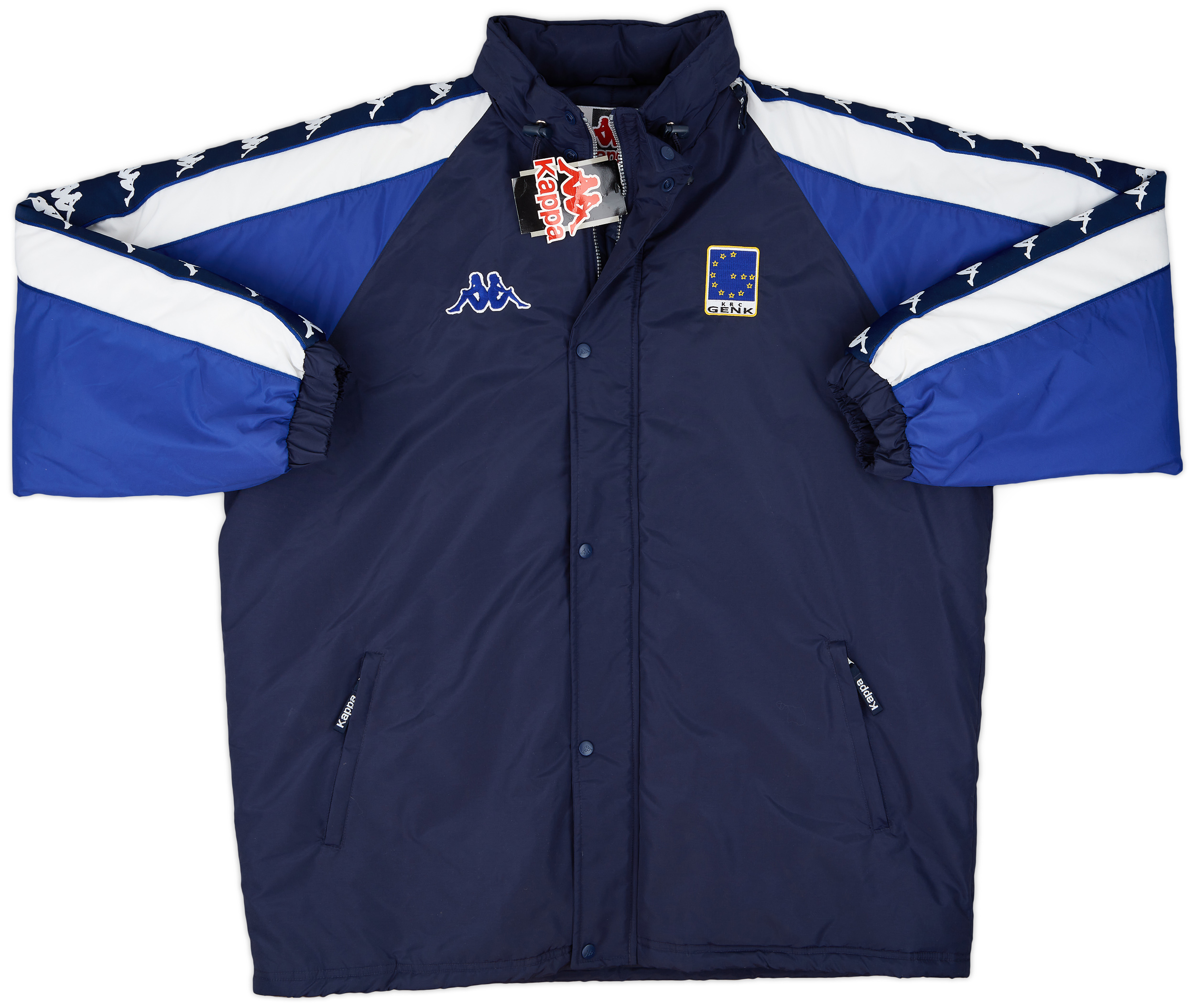 2000-01 KRC Genk Kappa Padded Hooded Bench Coat (3XL)