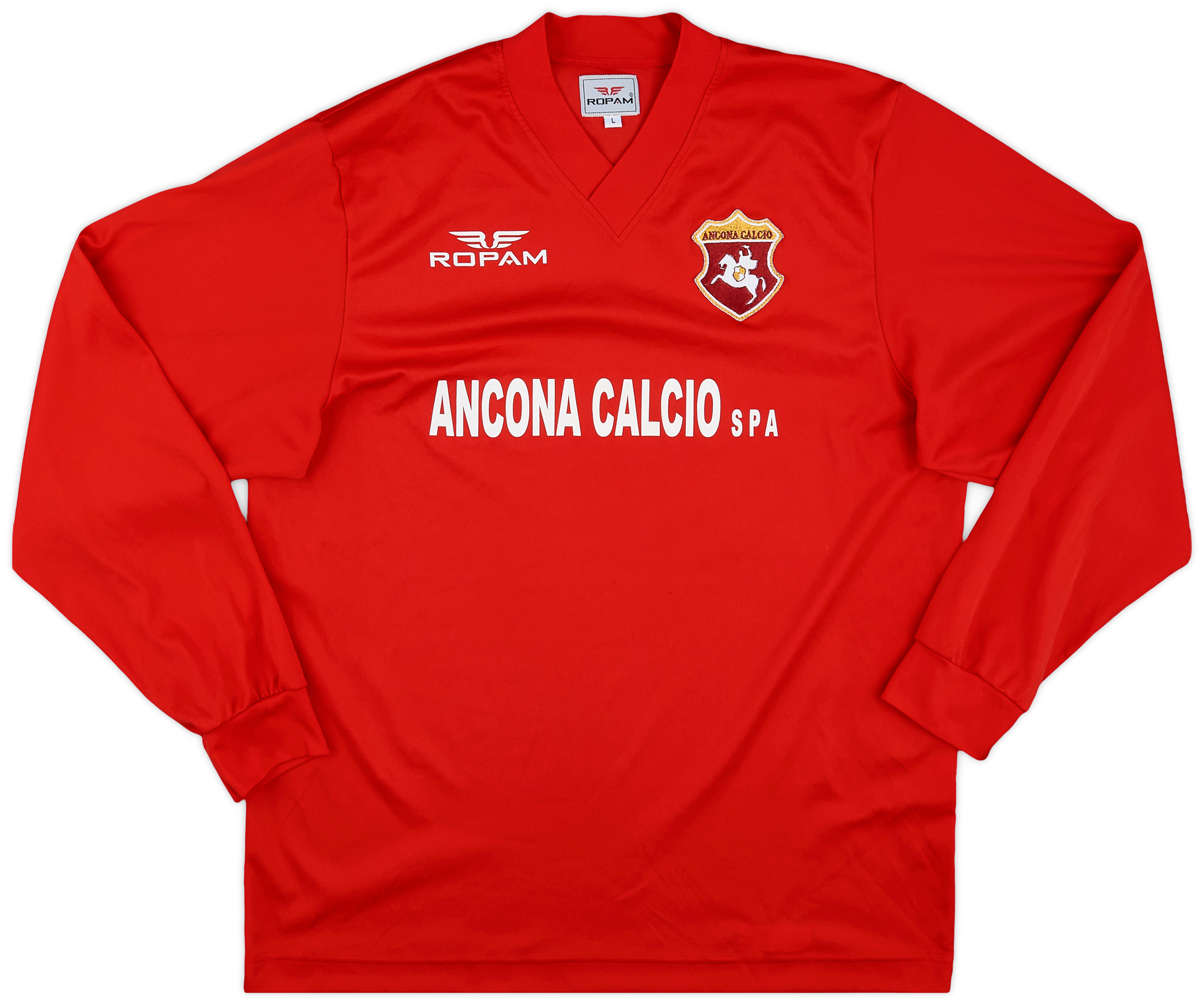 2000-02 Ancona Calcio Ropam Training L/S Shirt - 9/10 - (L)
