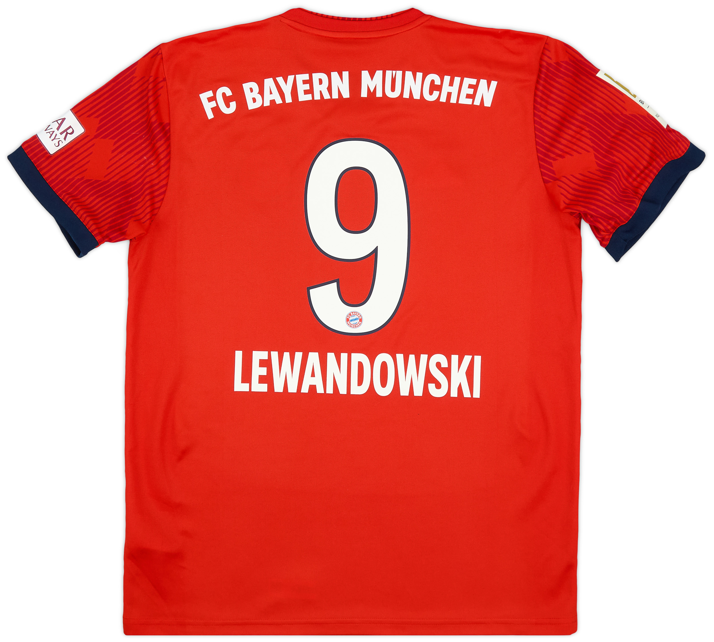 2018-19 Bayern Munich Home Shirt Lewandowski #9 - 9/10 - (M)