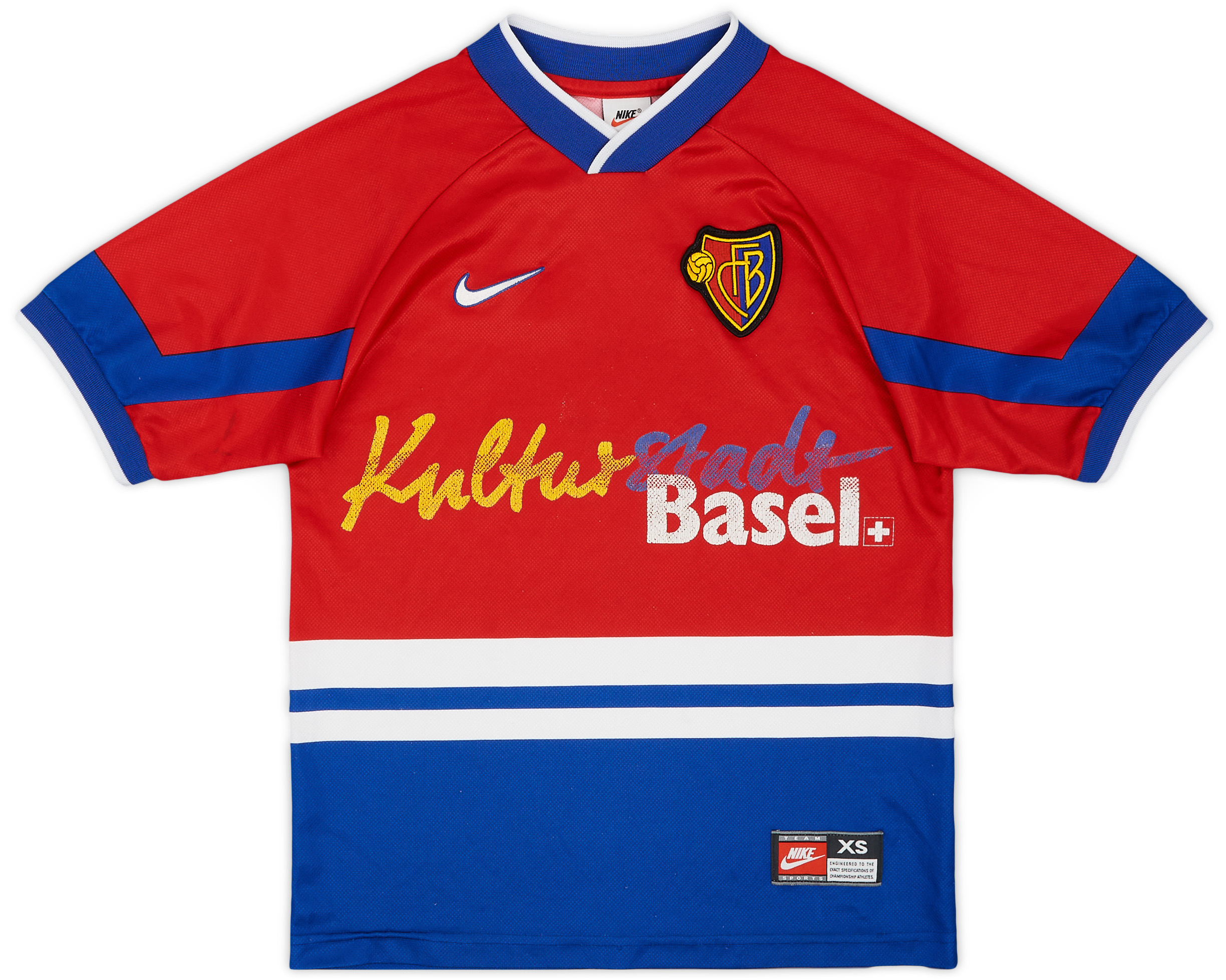 1997-98 FC Basel Home Shirt - 7/10 - (XS)