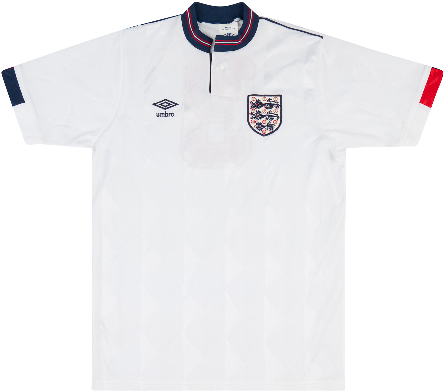 1989-90 England Match Issue Home Shirt #3 (Parker)