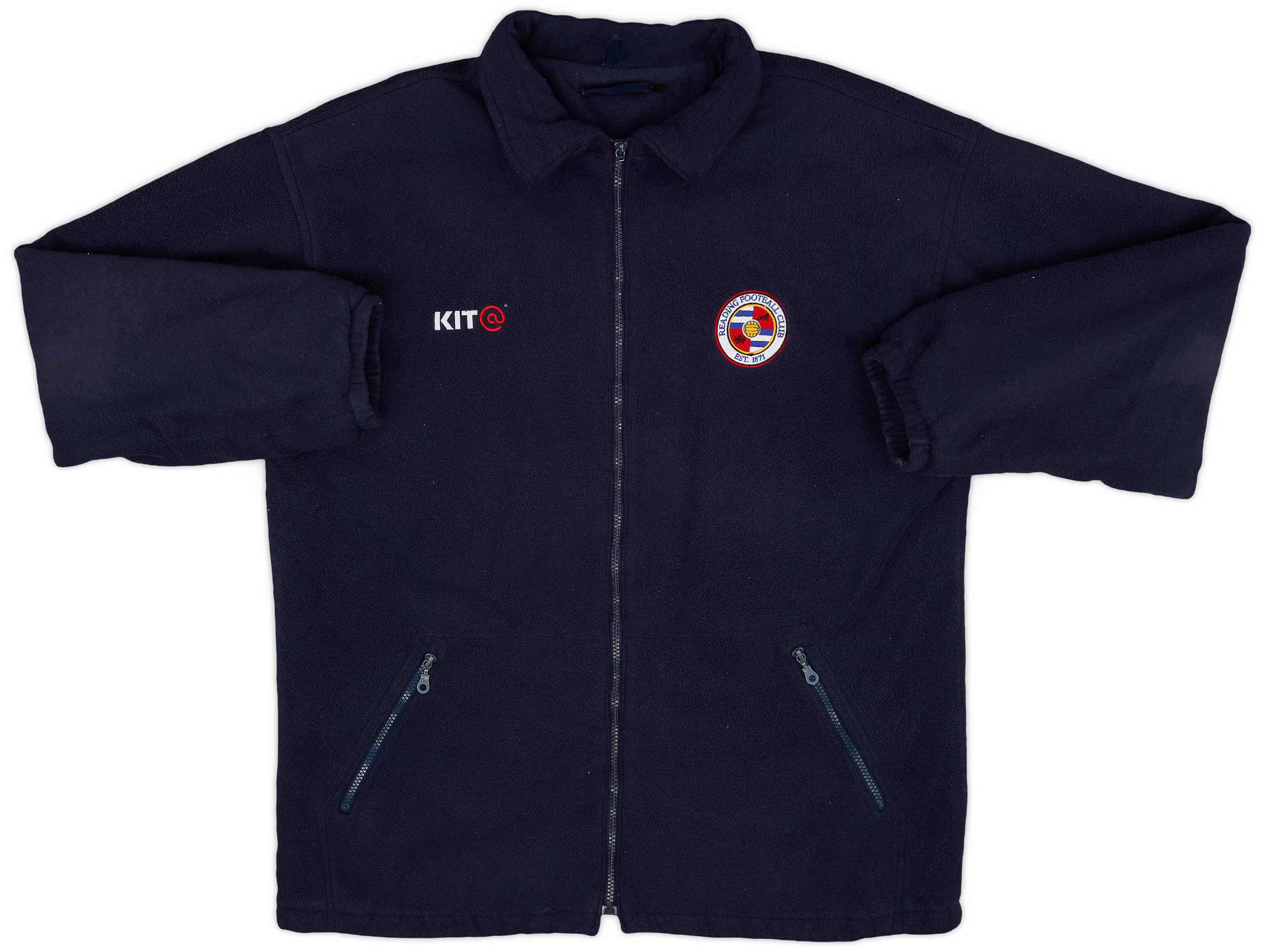 2001-03 Reading Kit@ Full-zip Fleece - 7/10 - (XL)