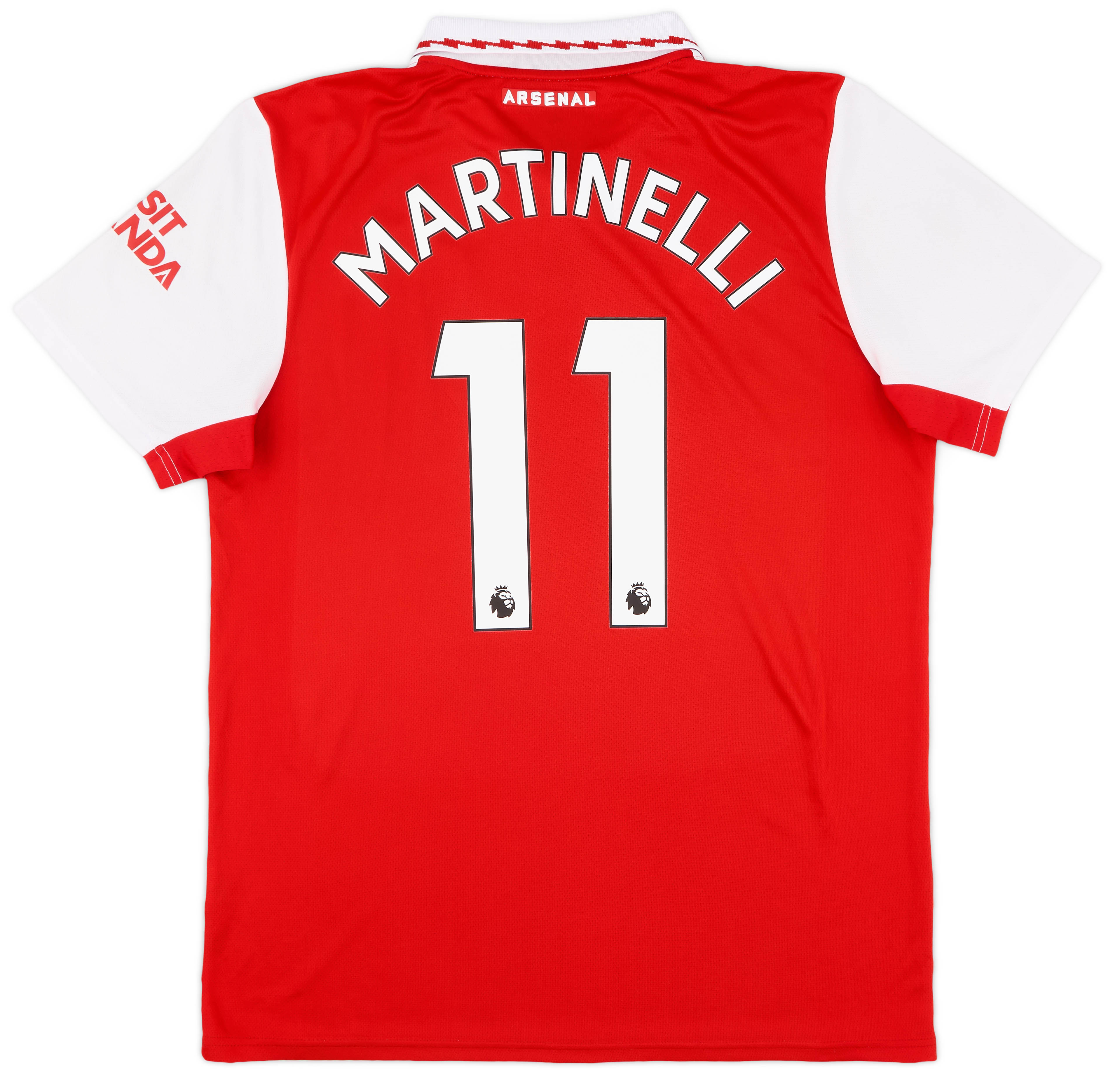 2022-23 Arsenal Home Shirt Martinelli #11 - 9/10 - (L)