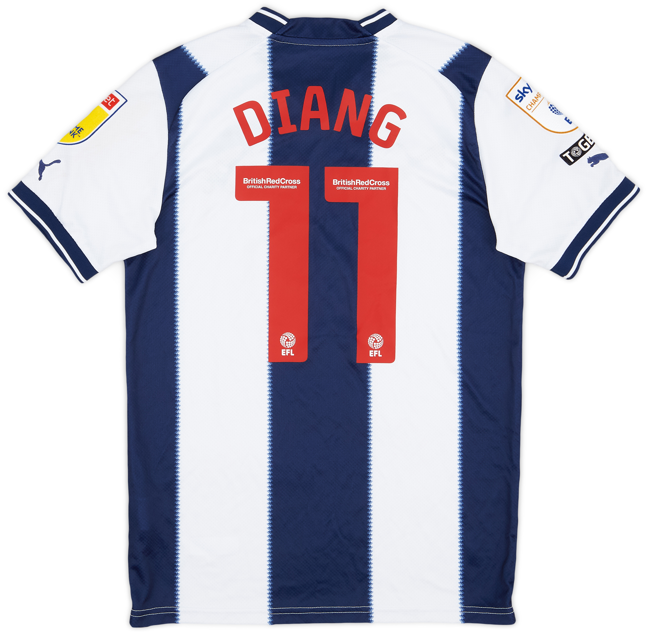2022-23 West Brom Match Issue Home Shirt Diang #11