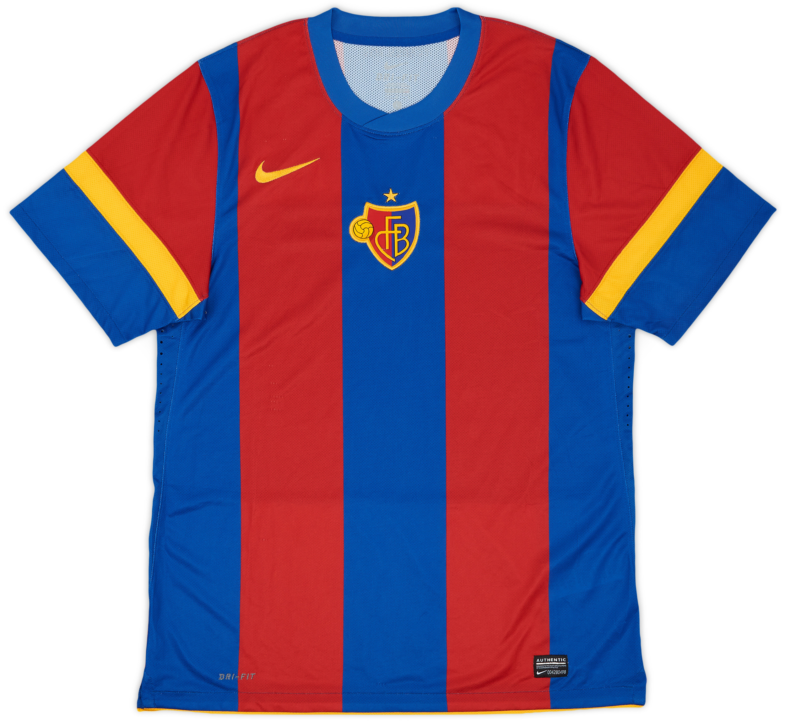2011-12 FC Basel Authentic Home Shirt - 9/10 - (L)