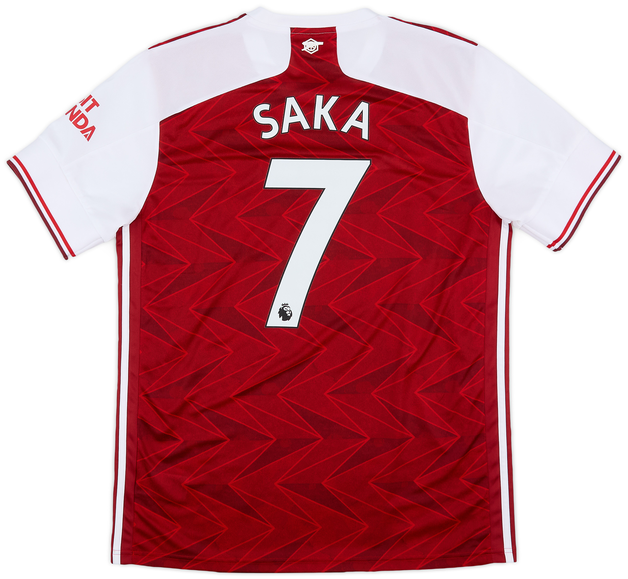 2020-21 Arsenal Home Shirt Saka #7 - 10/10 - (L)