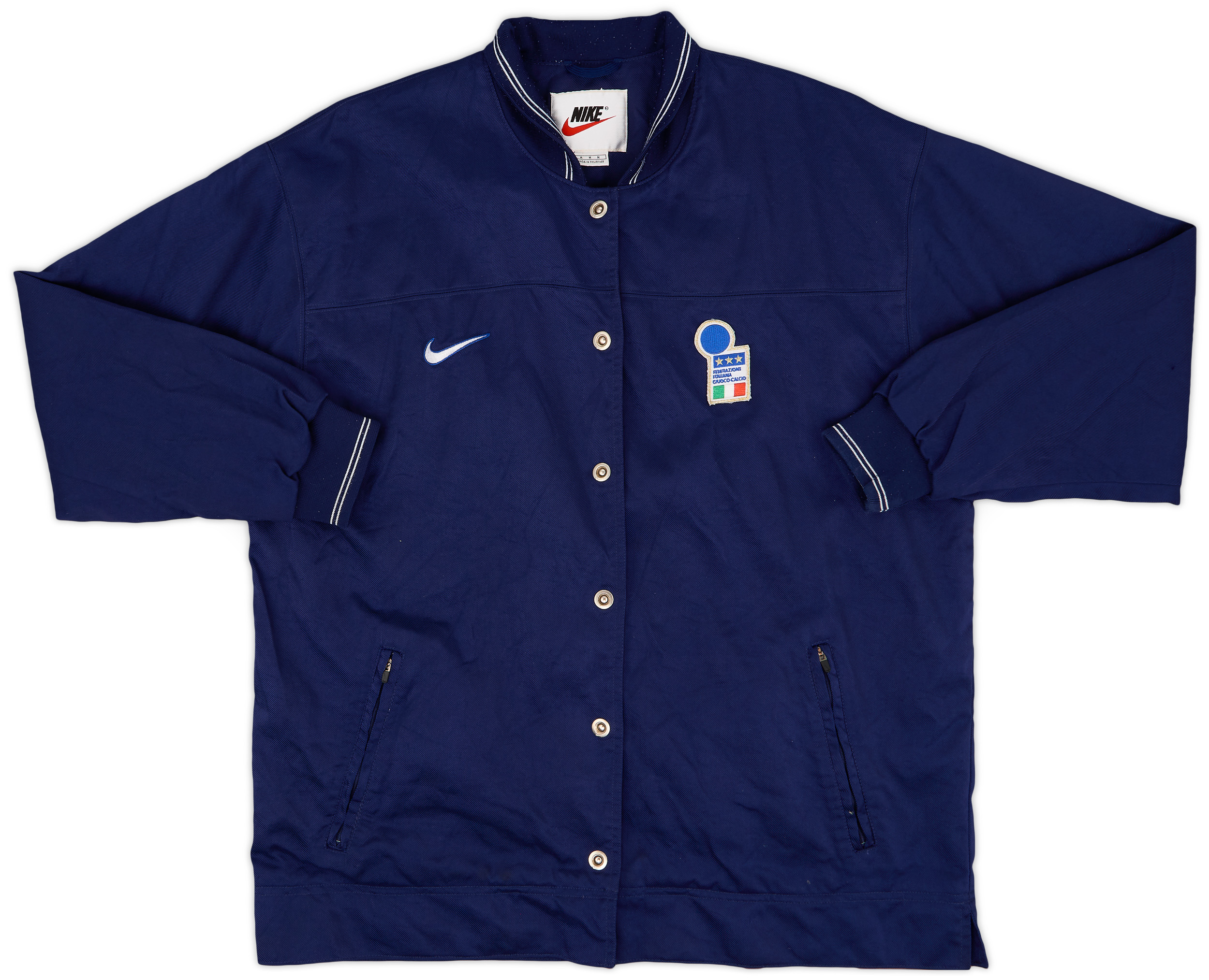 1998-99 Italy Nike Button-Up Track Jacket - 9/10 - (M)