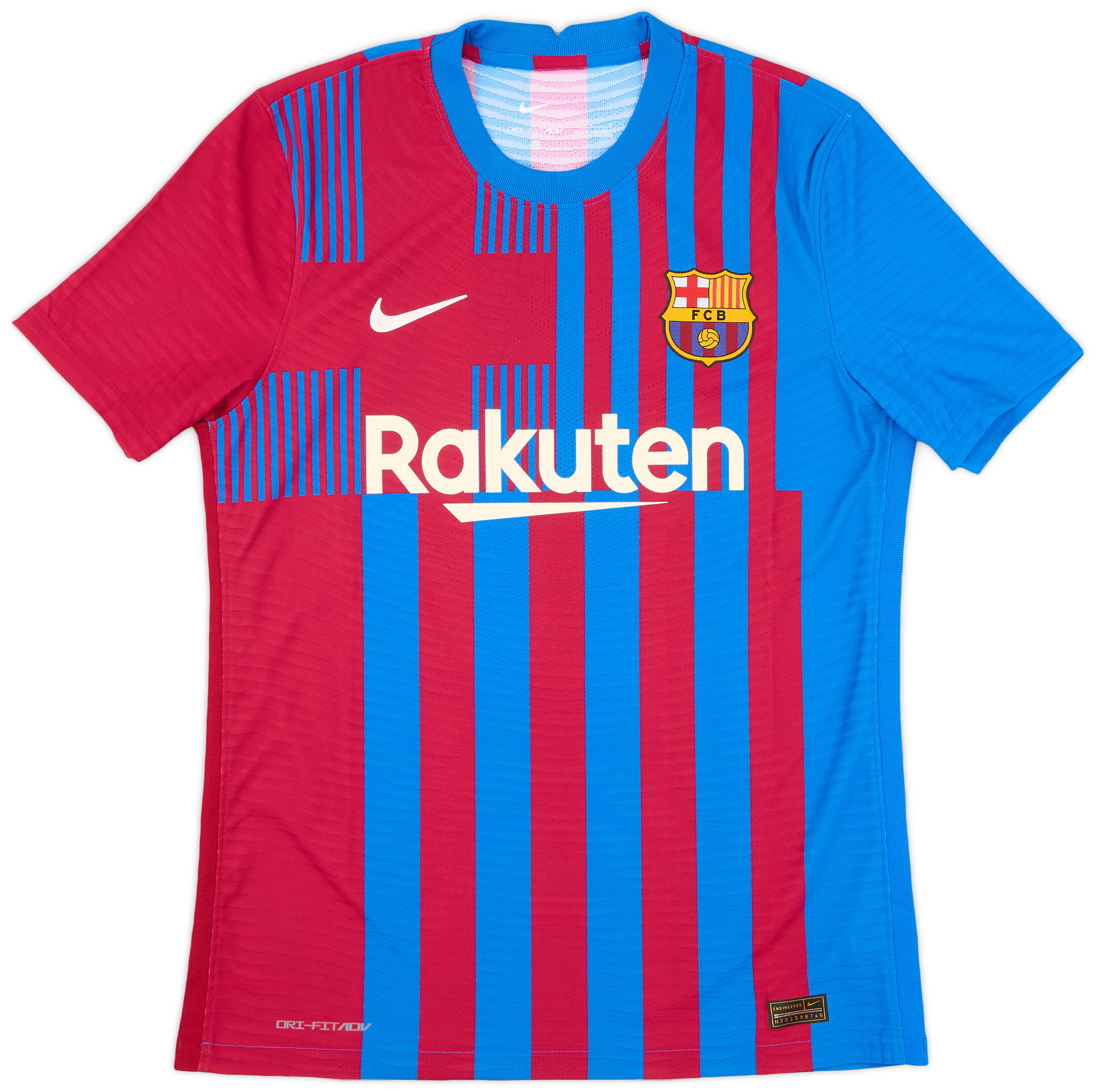 2021-22 Barcelona Player Issue Home Shirt - 10/10 - (M)