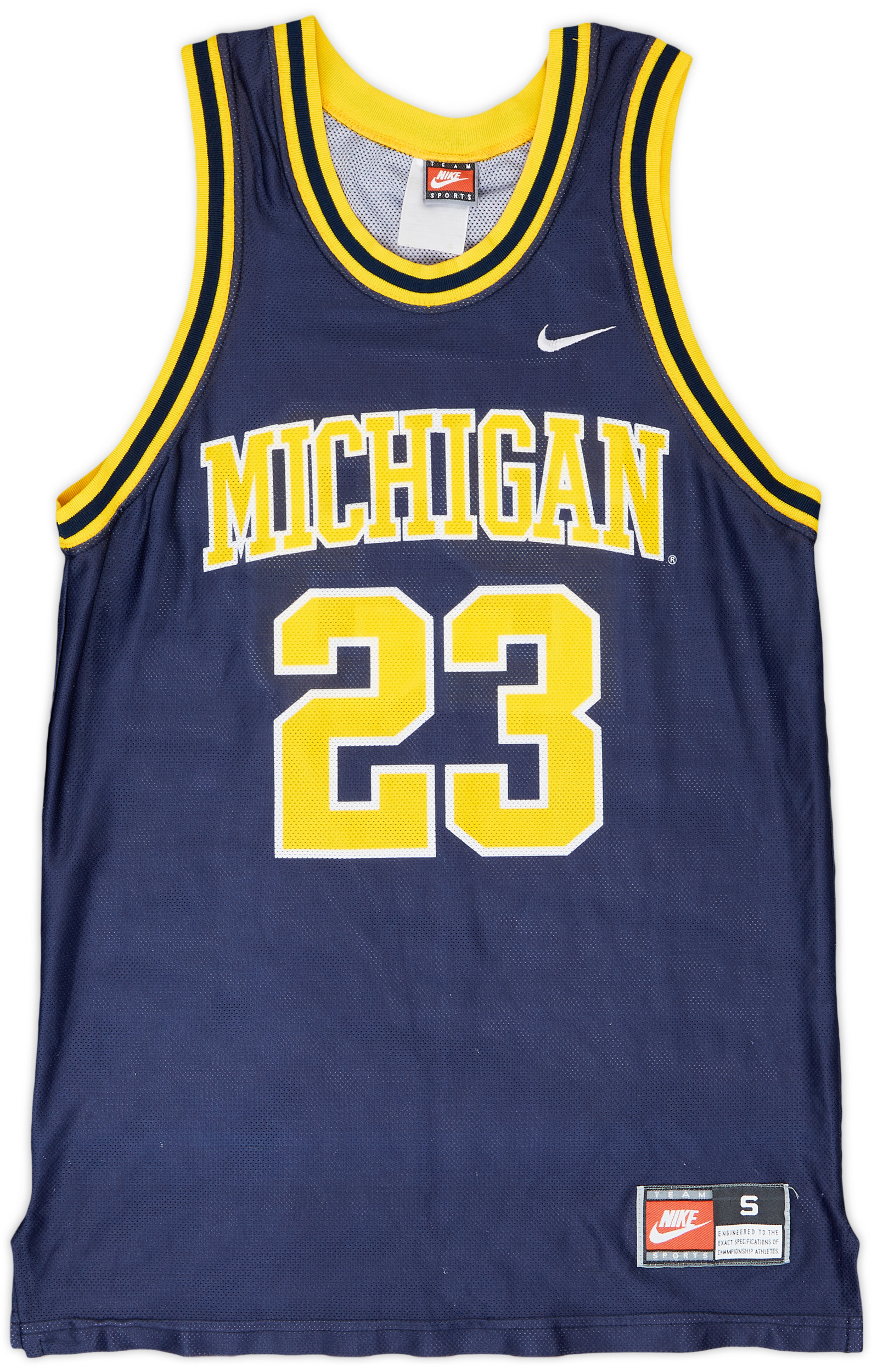 1994-98 Michigan Wolverines Taylor #23 Nike Away Jersey - 9/10 - (S)
