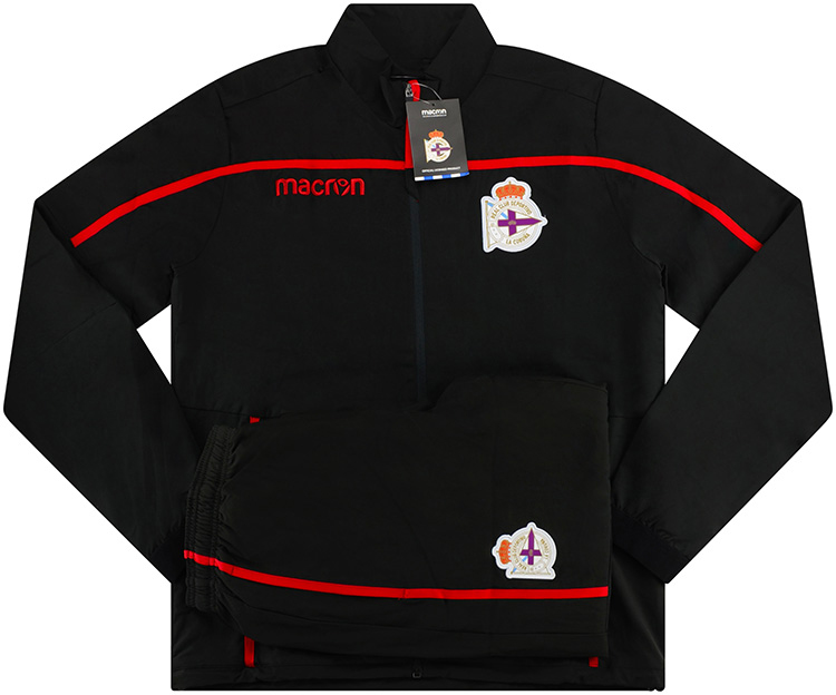 2018-19 Deportivo Macron Woven Training Tracksuit - NEW