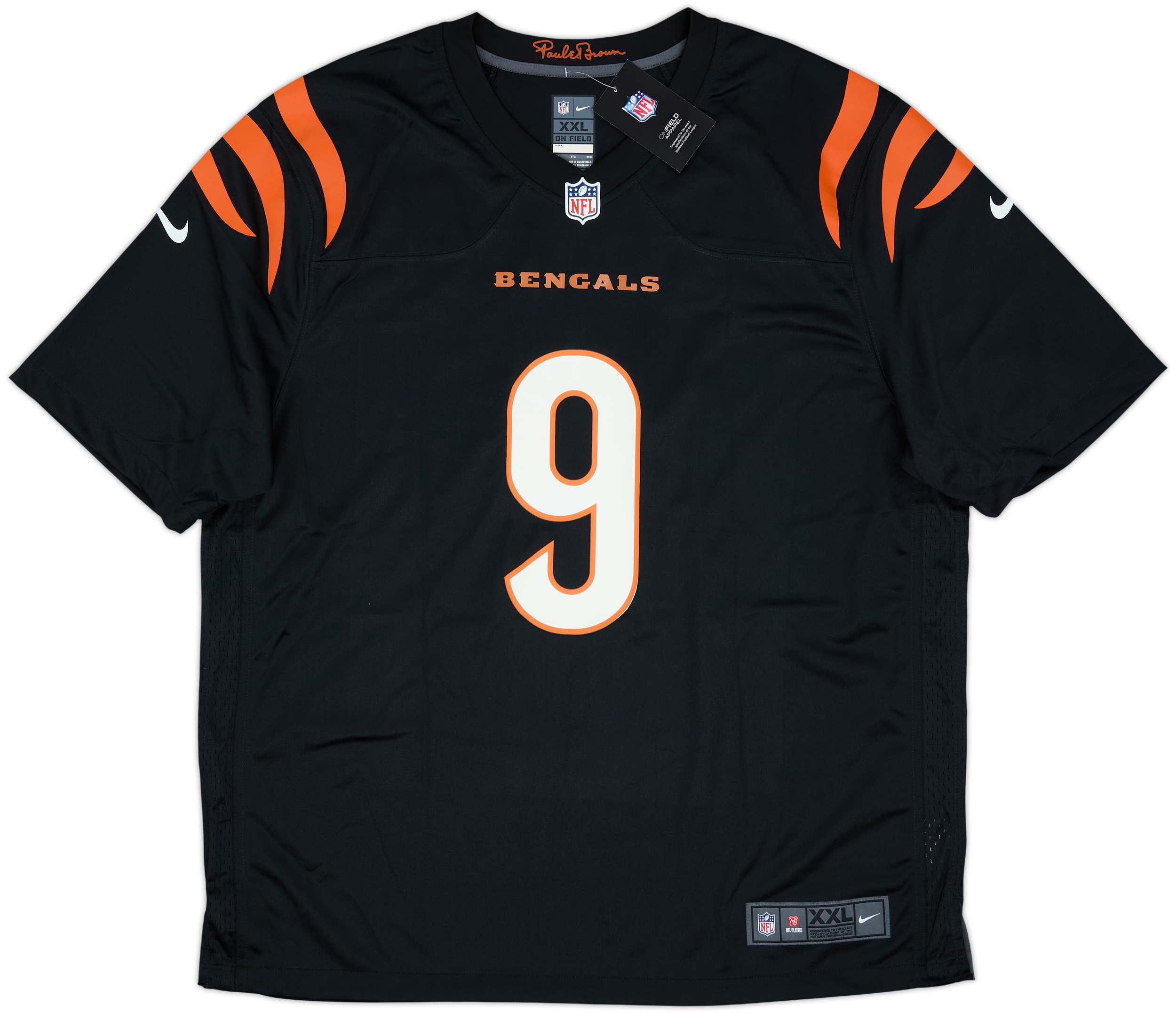 2021-25 Cincinnati Bengals Burrow #9 Nike Game Home Jersey (XXL)