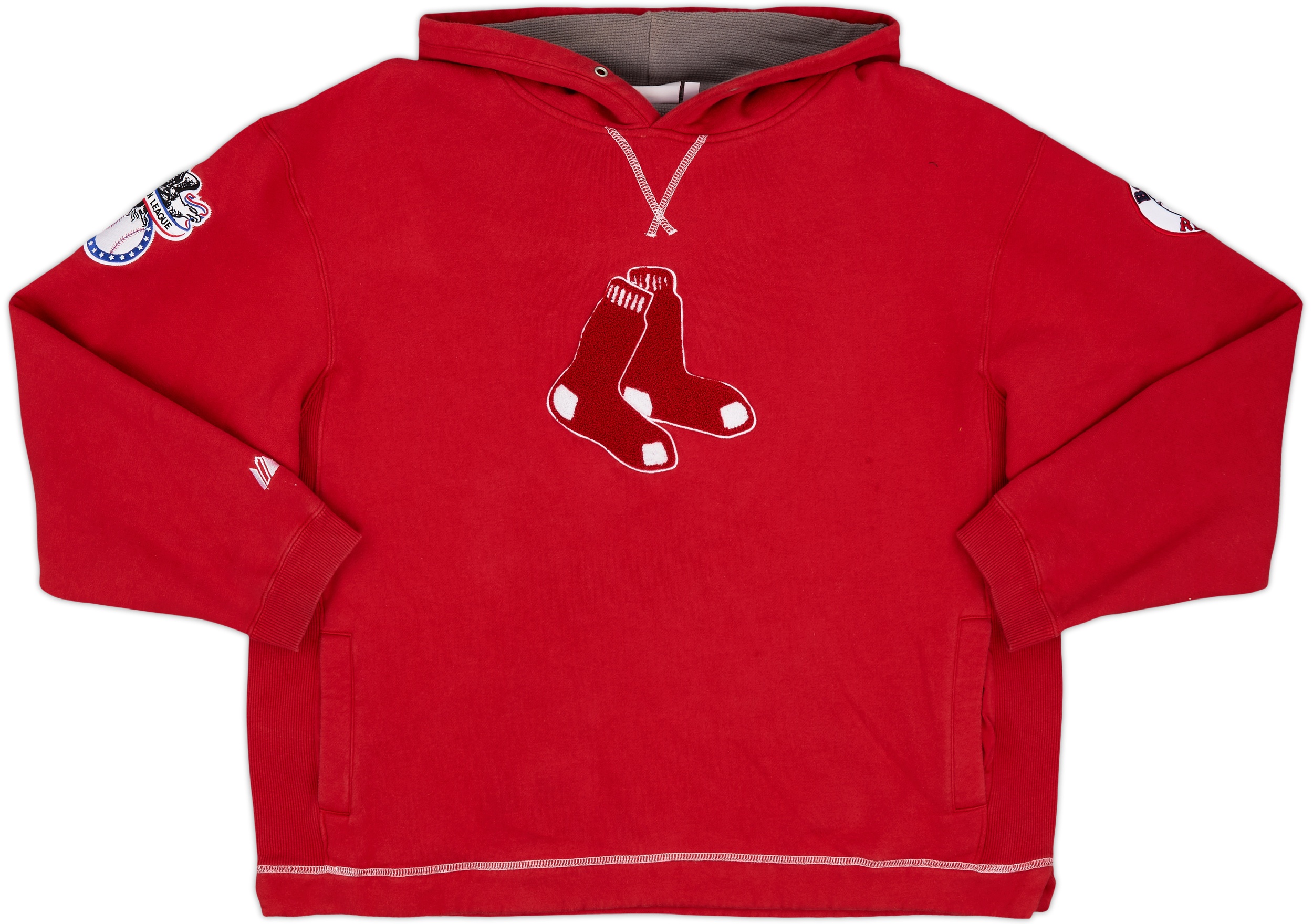 2000s Boston Red Sox Majestic Hooded Sweat Top - 8/10 - (XL)