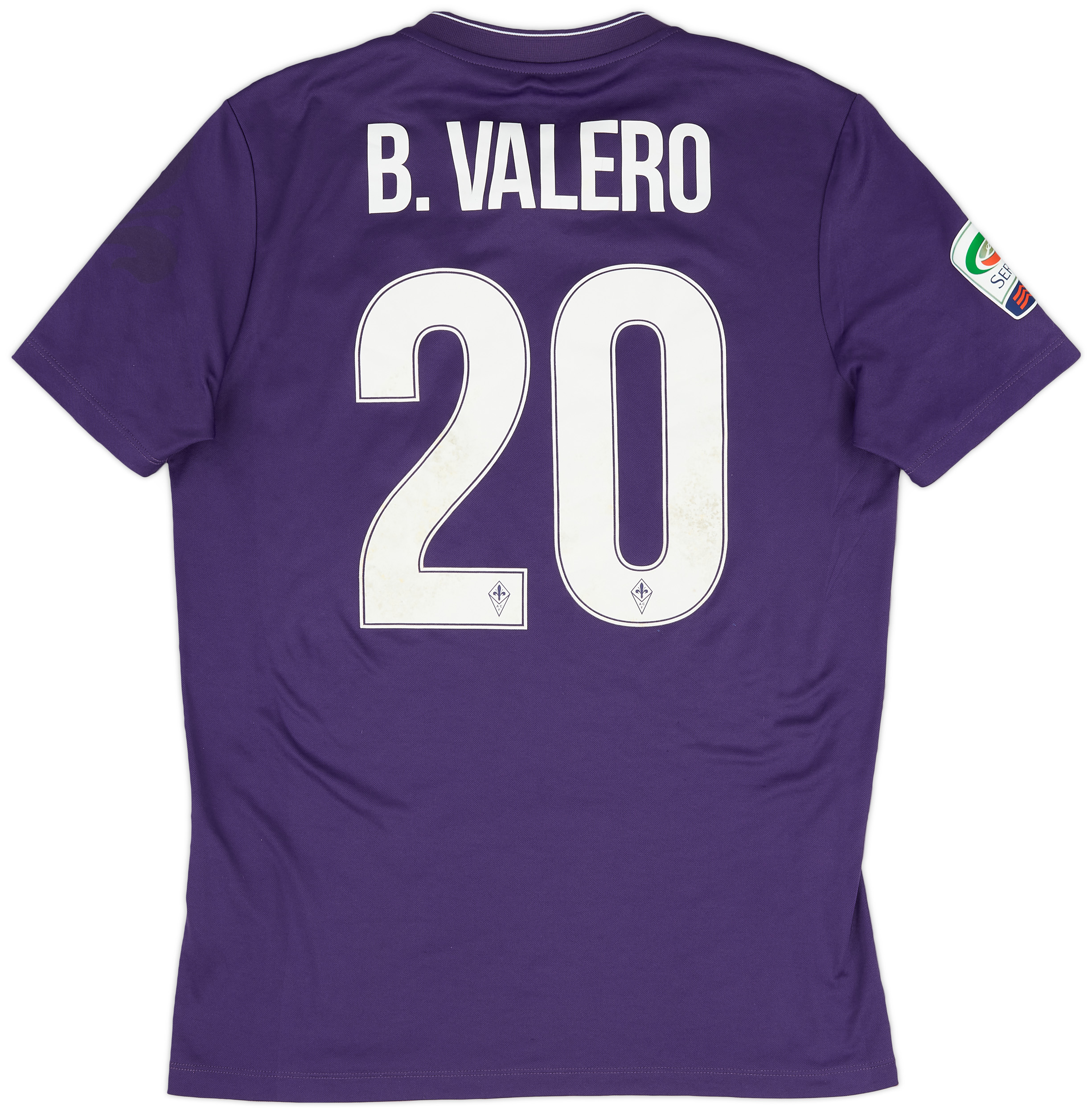 2015-16 Fiorentina Home Shirt B. Valero #20 - 6/10 - (M)
