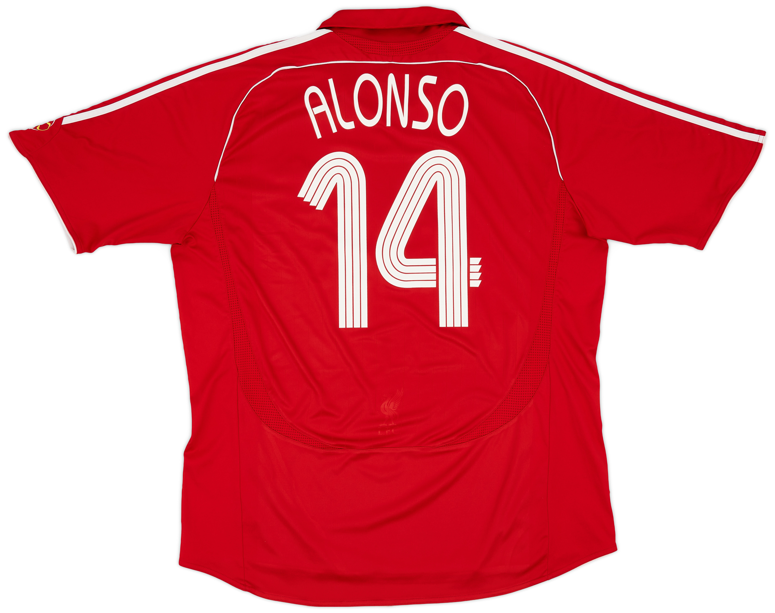 2006-08 Liverpool Home Shirt Alonso #14 - 6/10 - (XXL/3XL)