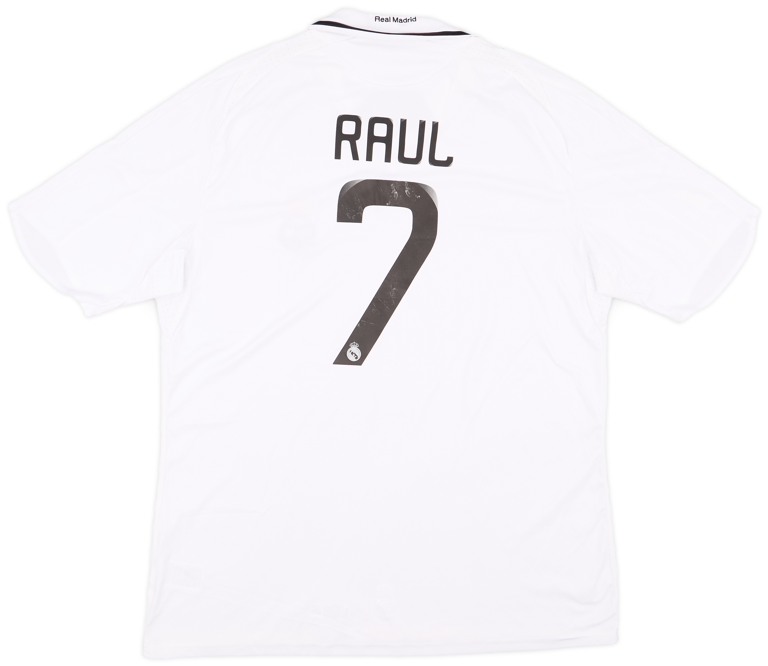 2008-09 Real Madrid Home Shirt Raul #7 - 8/10 - (XXL)