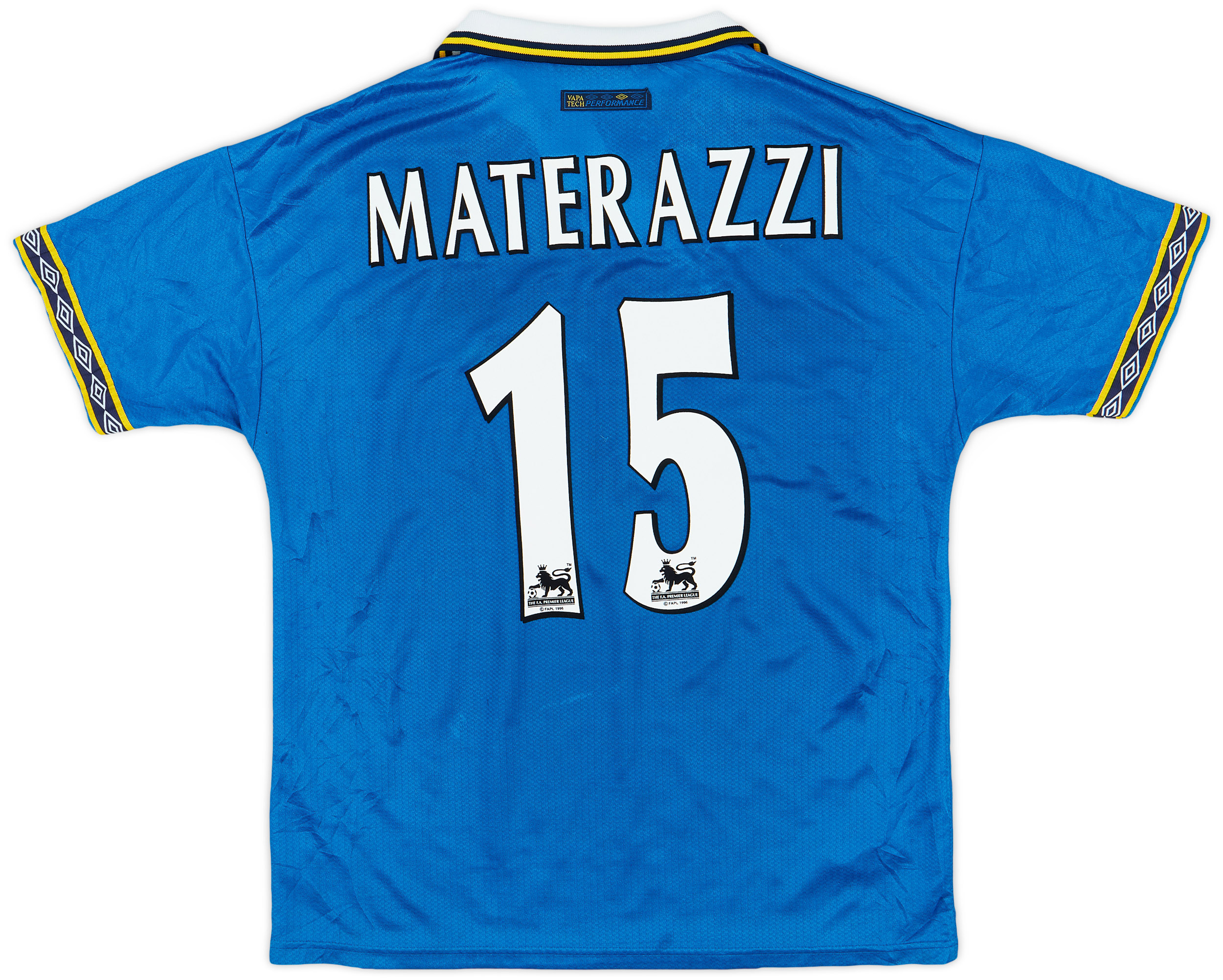 1997-99 Everton Home Shirt Materazzi #15 - 6/10 - (L)