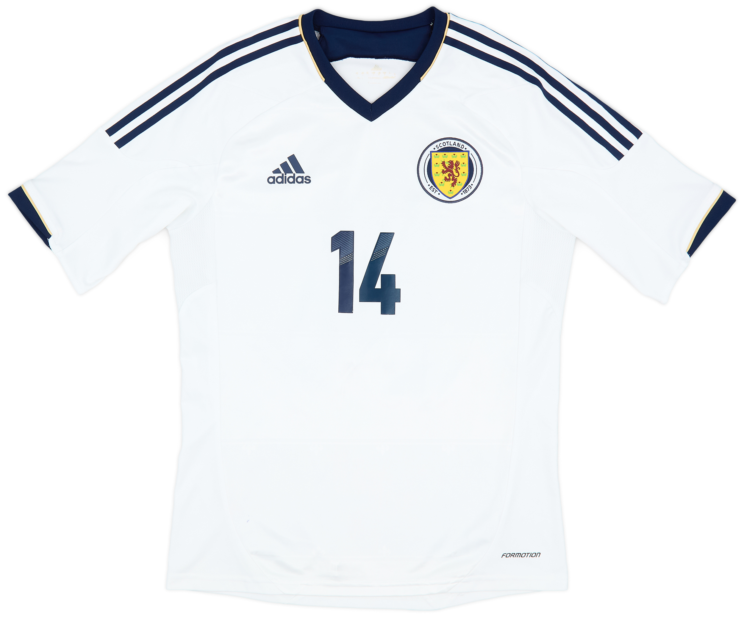 2012-14 Scotland Authentic Away Shirt #14 - 8/10 - (M)