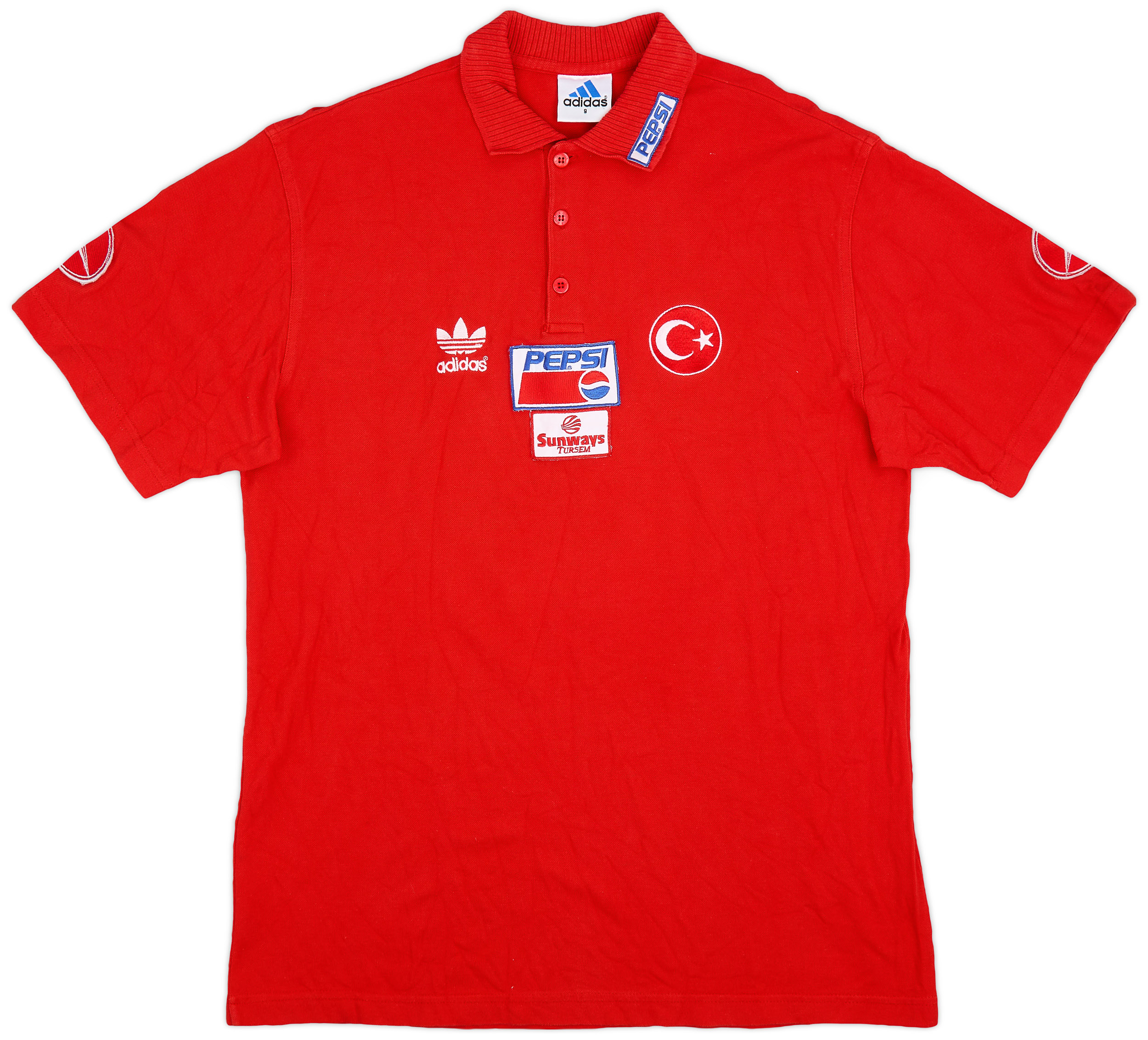 1996-98 Turkey adidas Polo Shirt - 10/10 - (L)