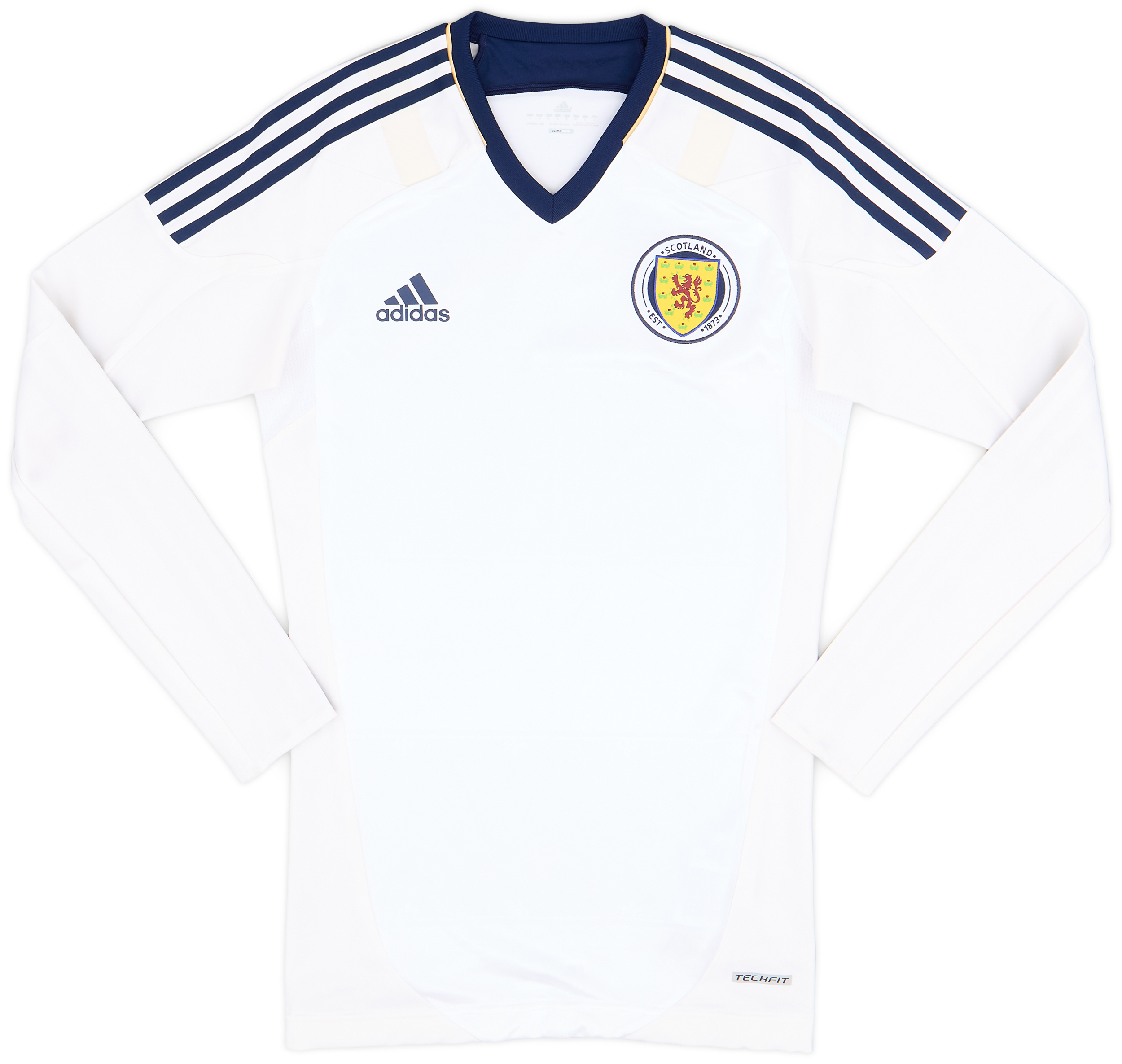 2012-14 Scotland Player Issue Techfit Away L/S Shirt - 8/10 - (S)