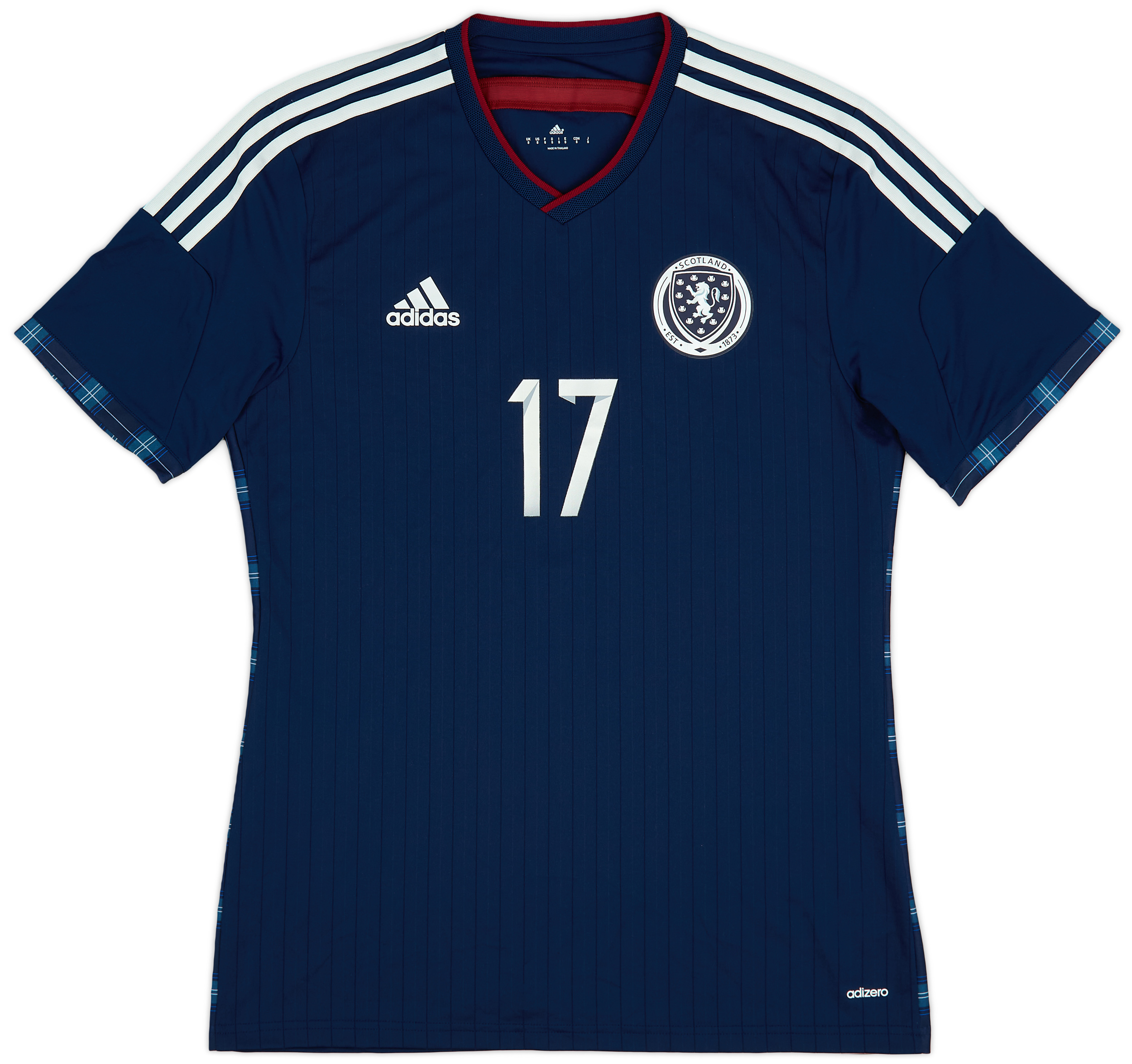 2014-15 Scotland Player Issue Home Shirt #17 - 10/10 - (L)