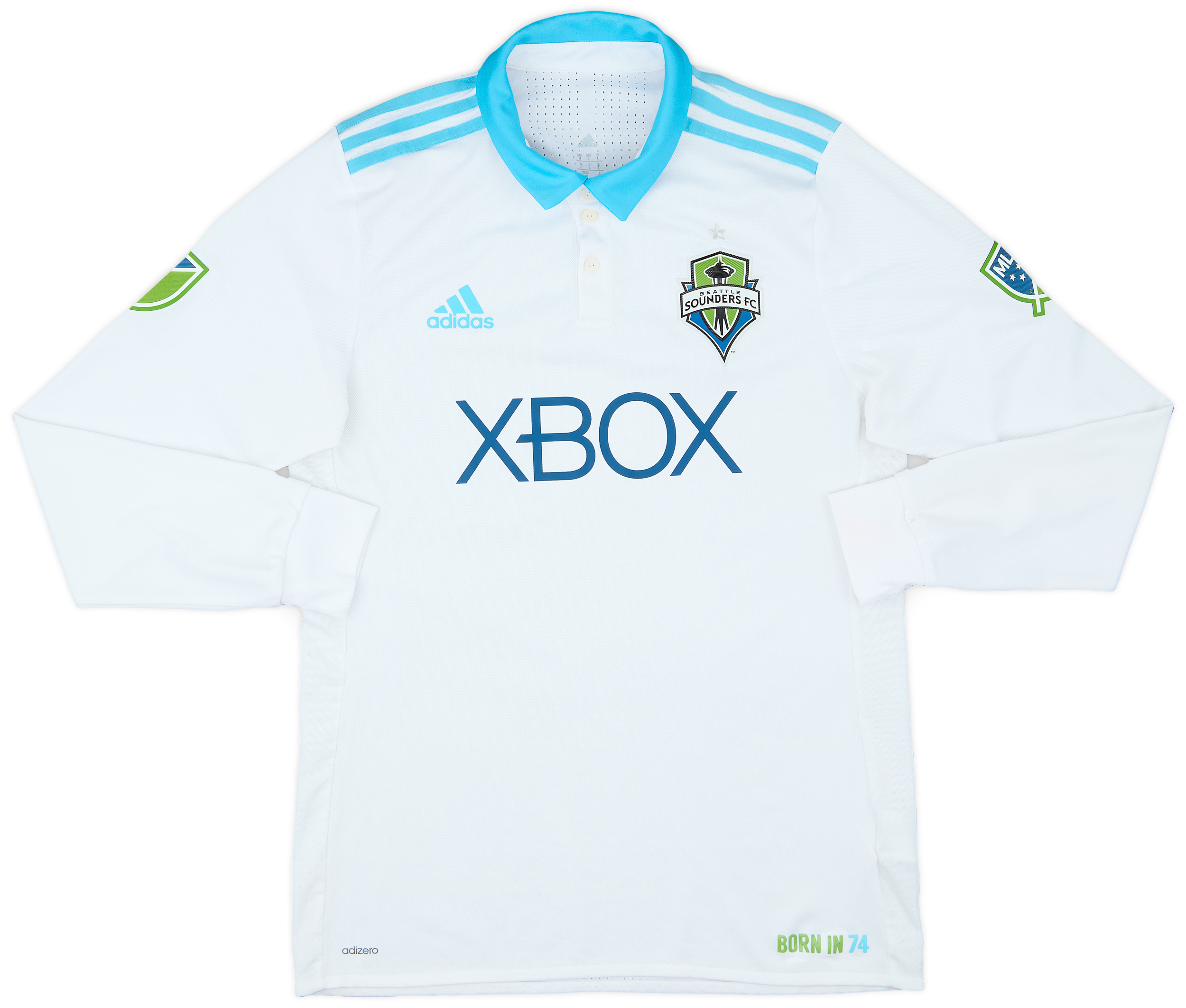 2017-18 Seattle Sounders Authentic Away L/S Shirt - 9/10 - (L)