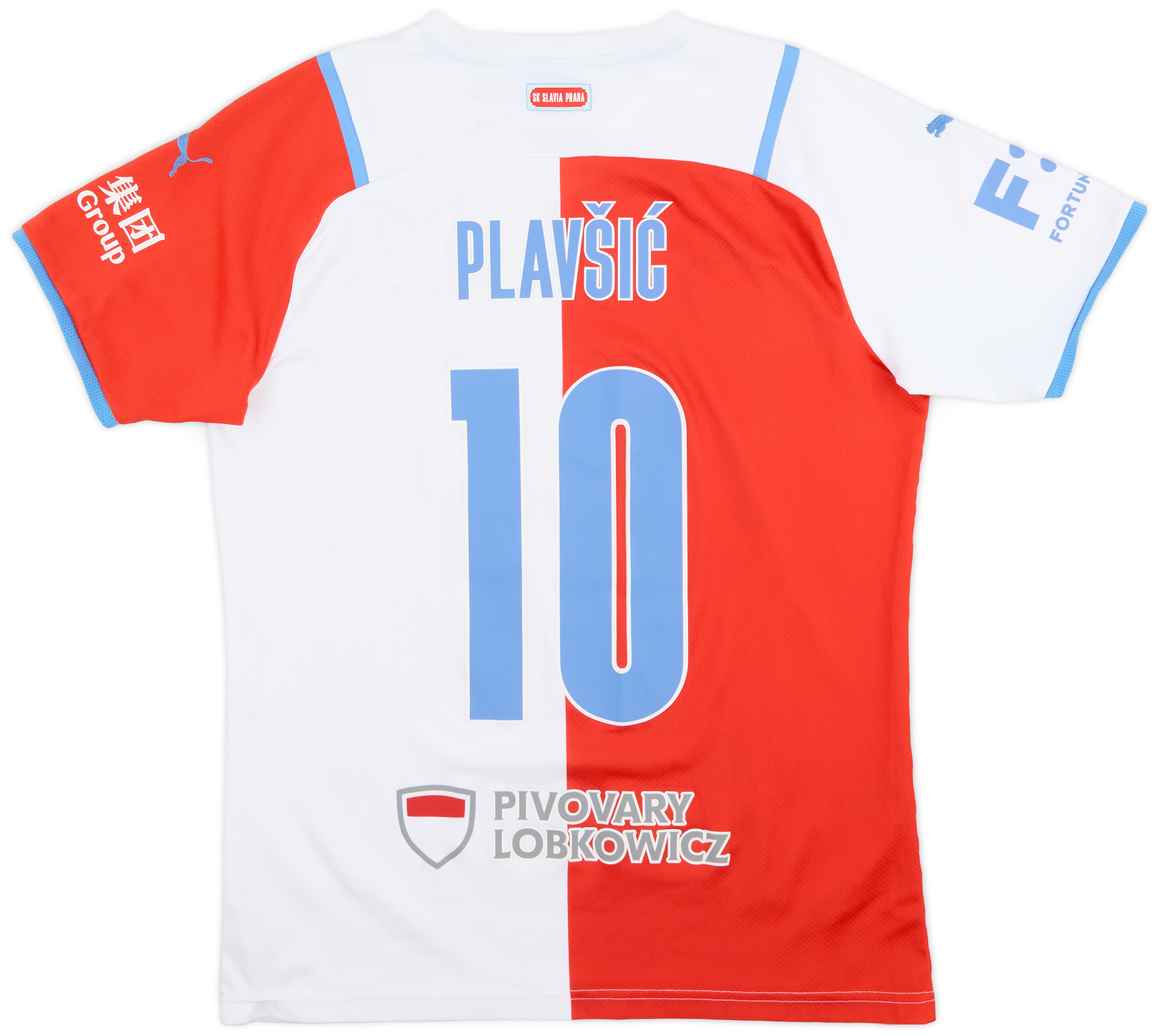 2021-22 Slavia Prague Home Shirt Plavsic #10 - 8/10 - (M)