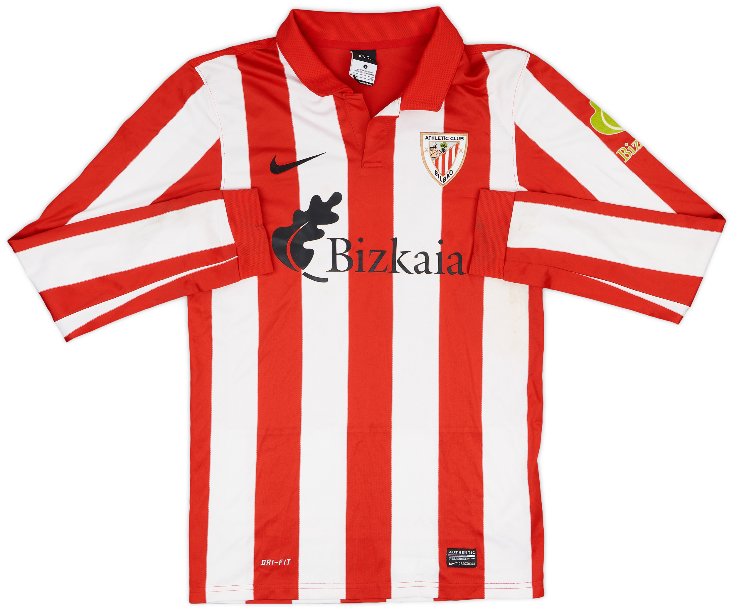 2013-14 Bilbao Athletic Match Issue Home L/S Shirt #24