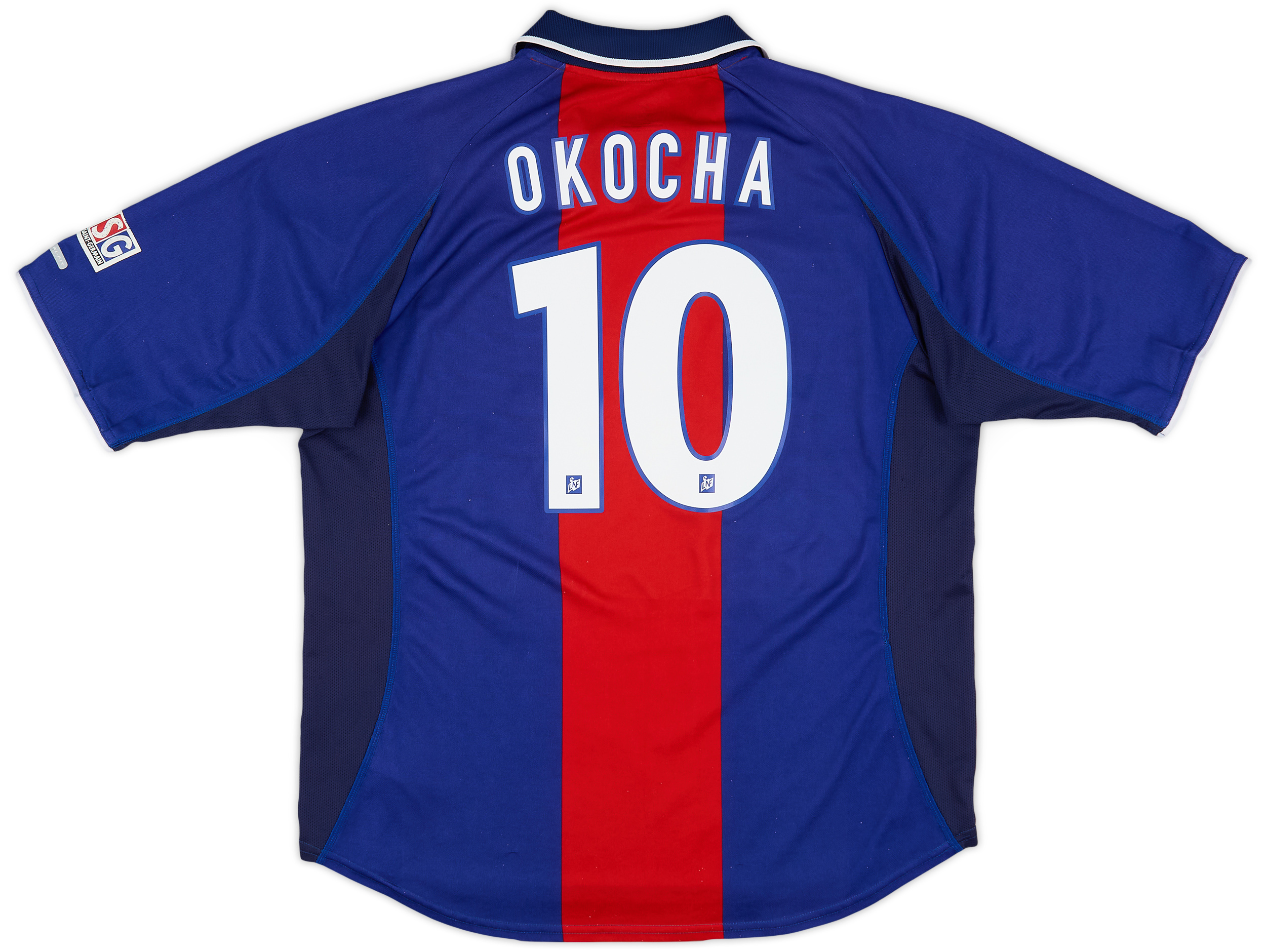 2000-01 Paris Saint-Germain Home Shirt Okocha #10 - 8/10 - (XL)