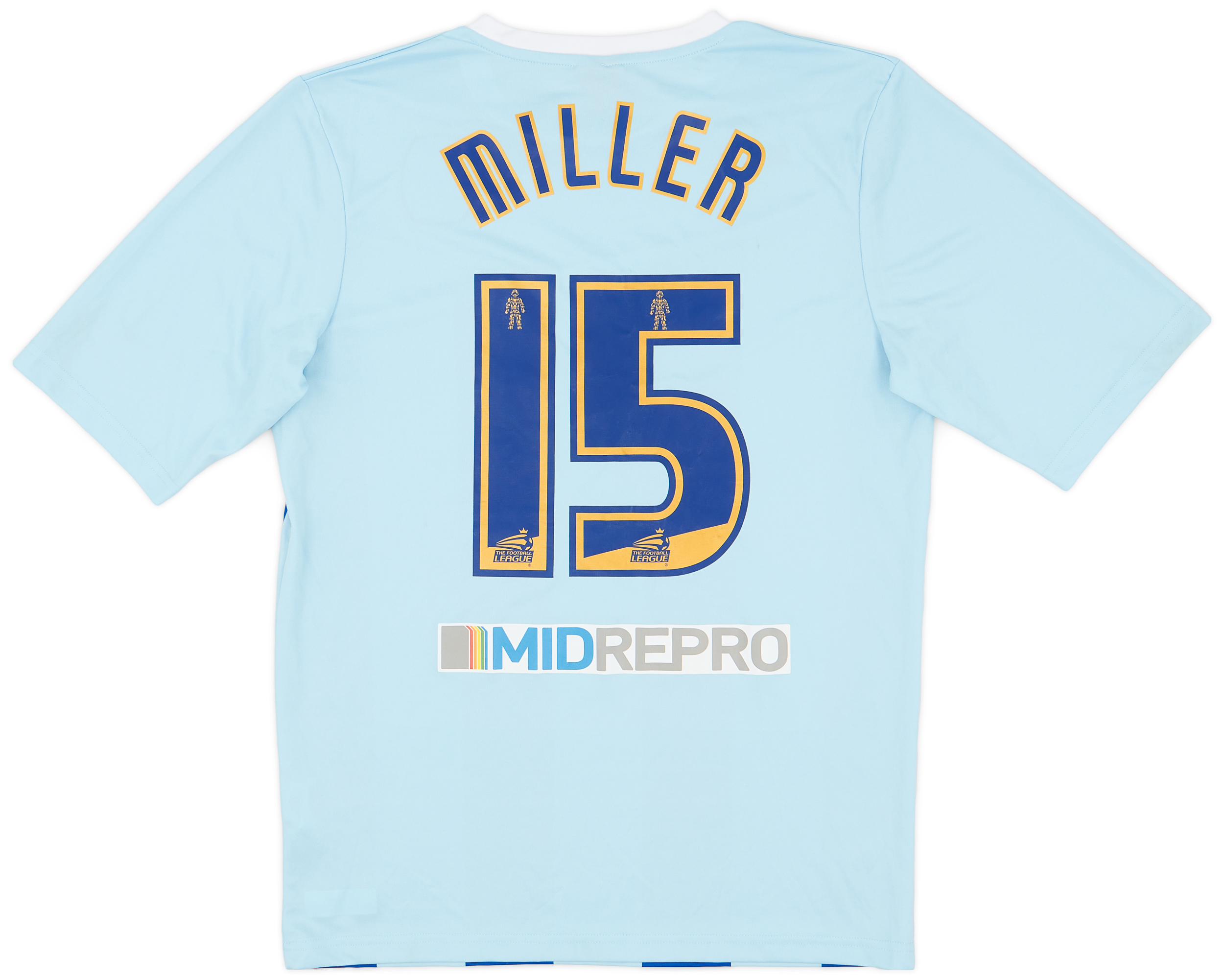 2014-15 Coventry Match Issue League Cup Home Shirt Miller #15