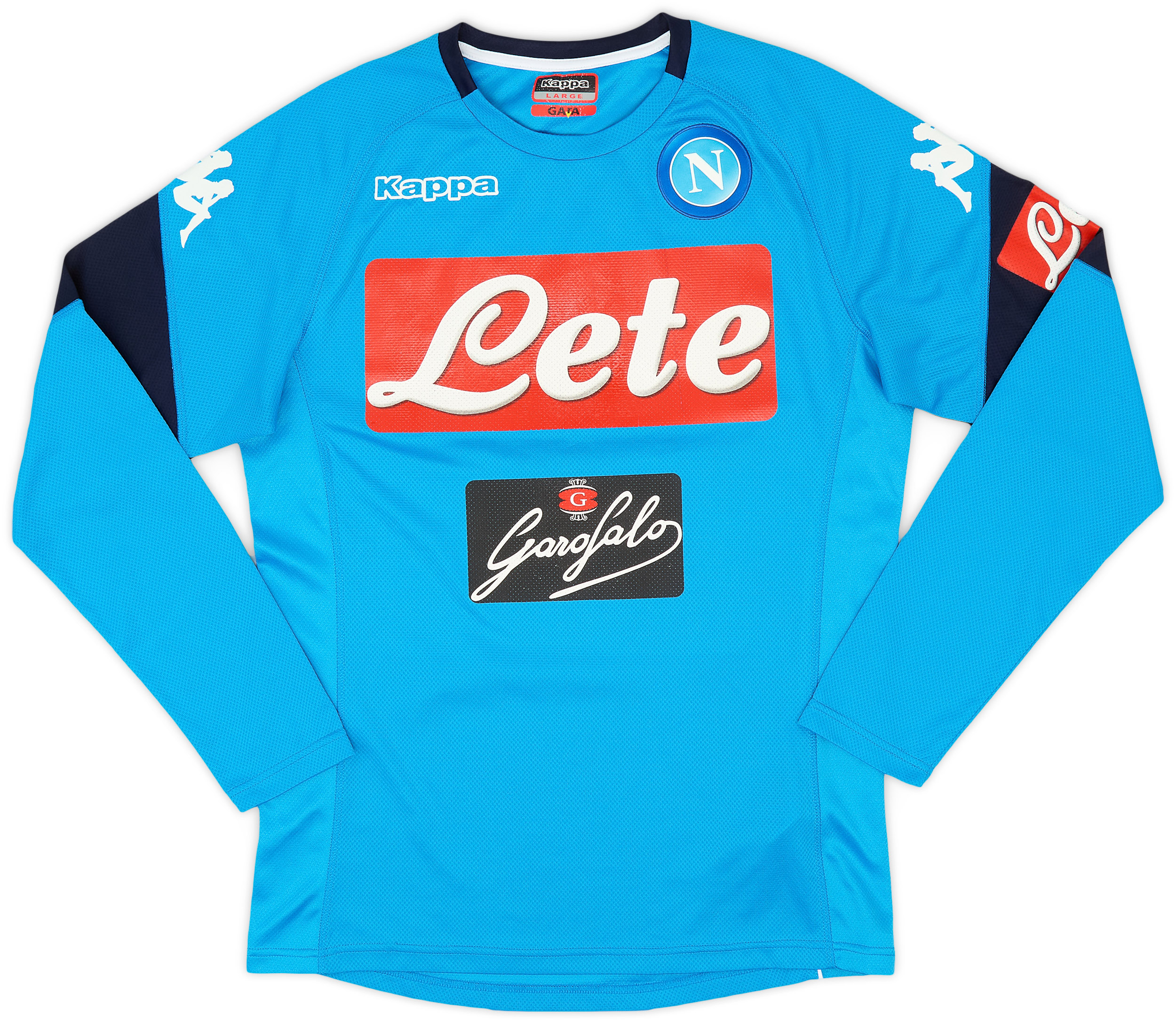 2019-20 Napoli Authentic Kappa Training Shirt - 8/10 - (L)
